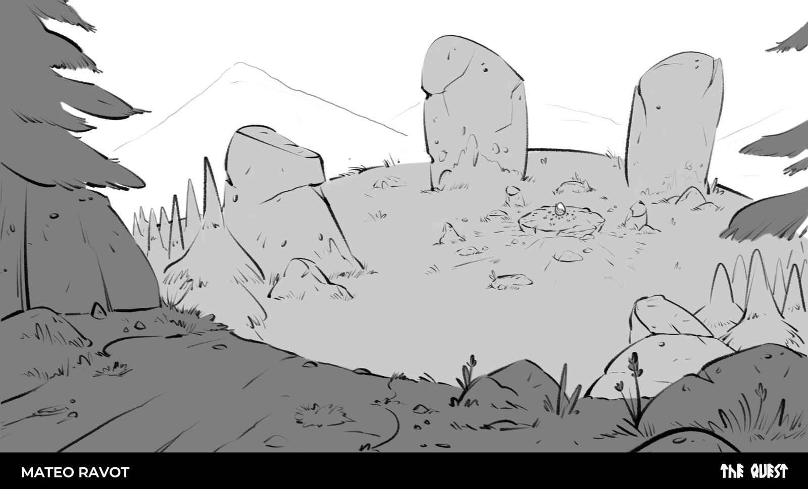 Mateo Ravot - THE QUEST - STORYBOARD #01