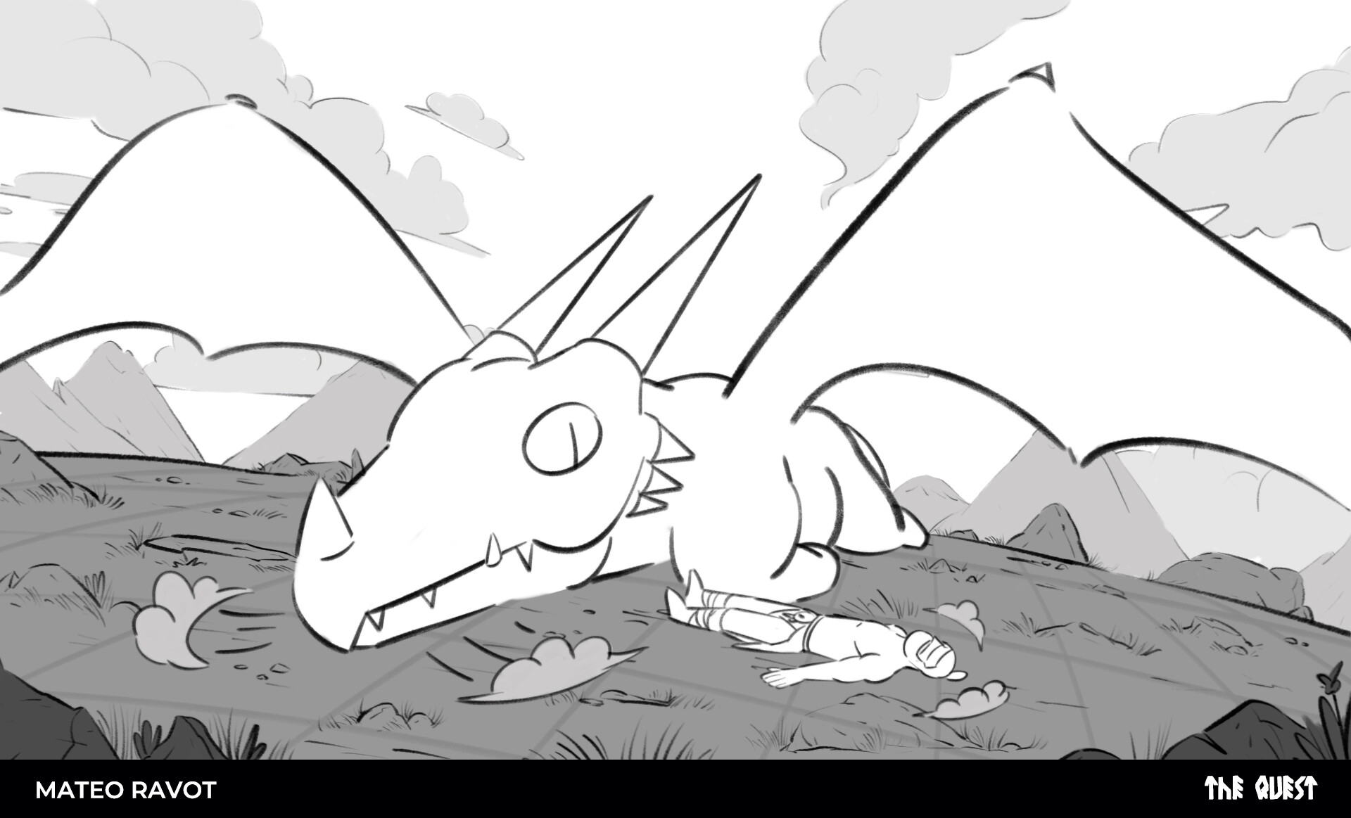Mateo Ravot - THE QUEST - STORYBOARD #01