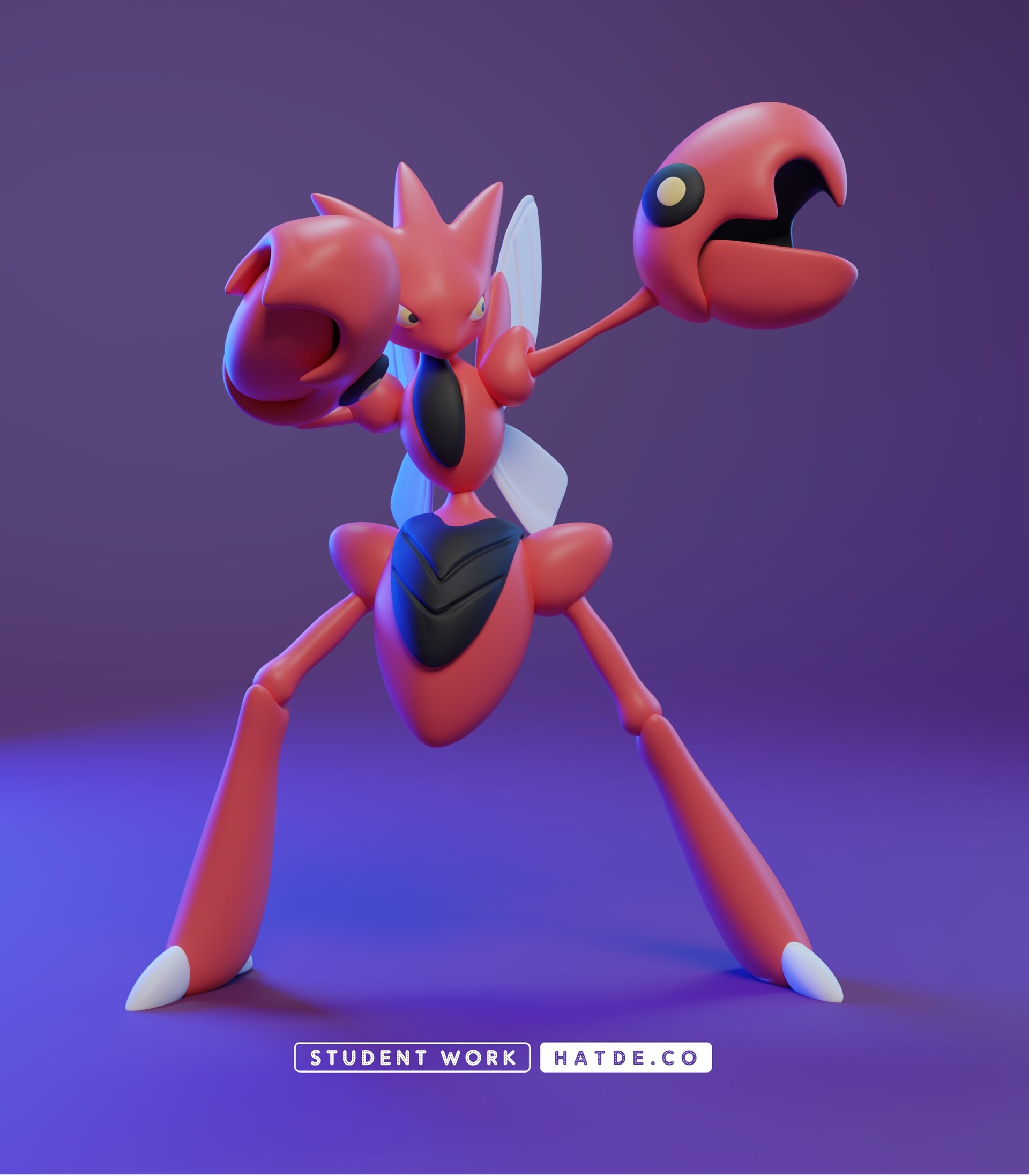 ArtStation - Scizor Pokemon - Pokemon Fan Art - Student Work 2020