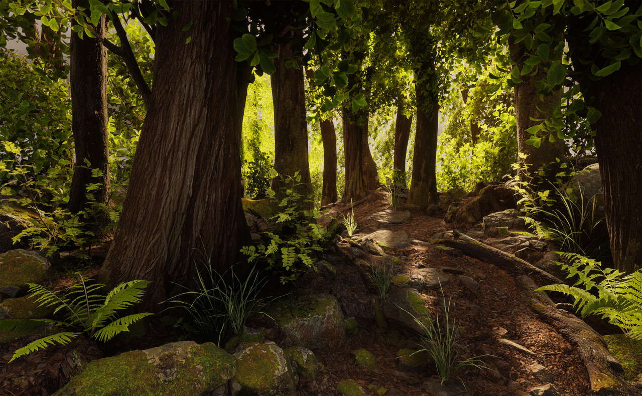 ArtStation - Lush Forest Render