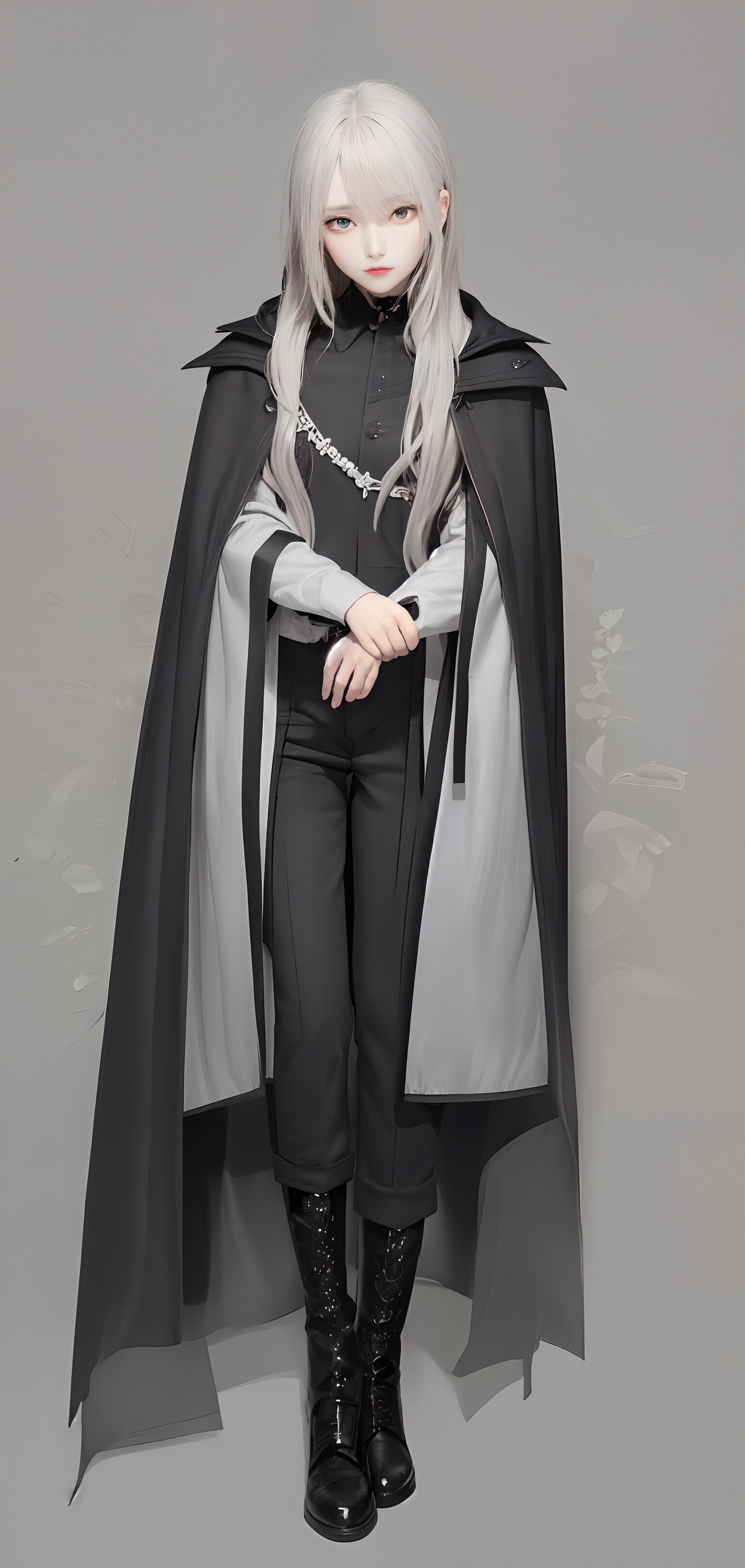 ArtStation - silver hair general girl