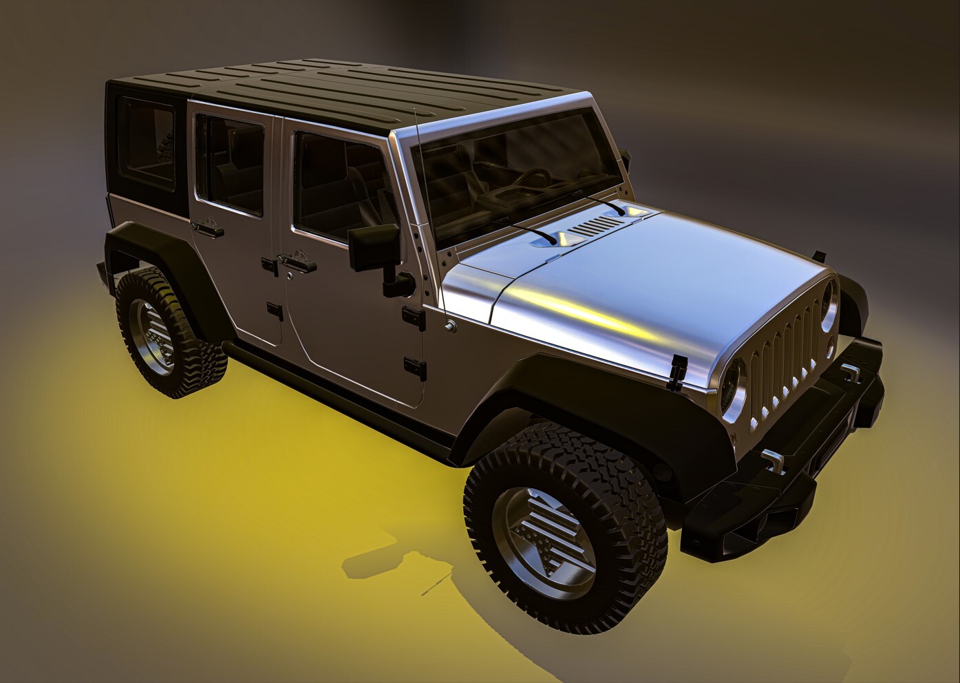 ArtStation - Realistic jeep render
