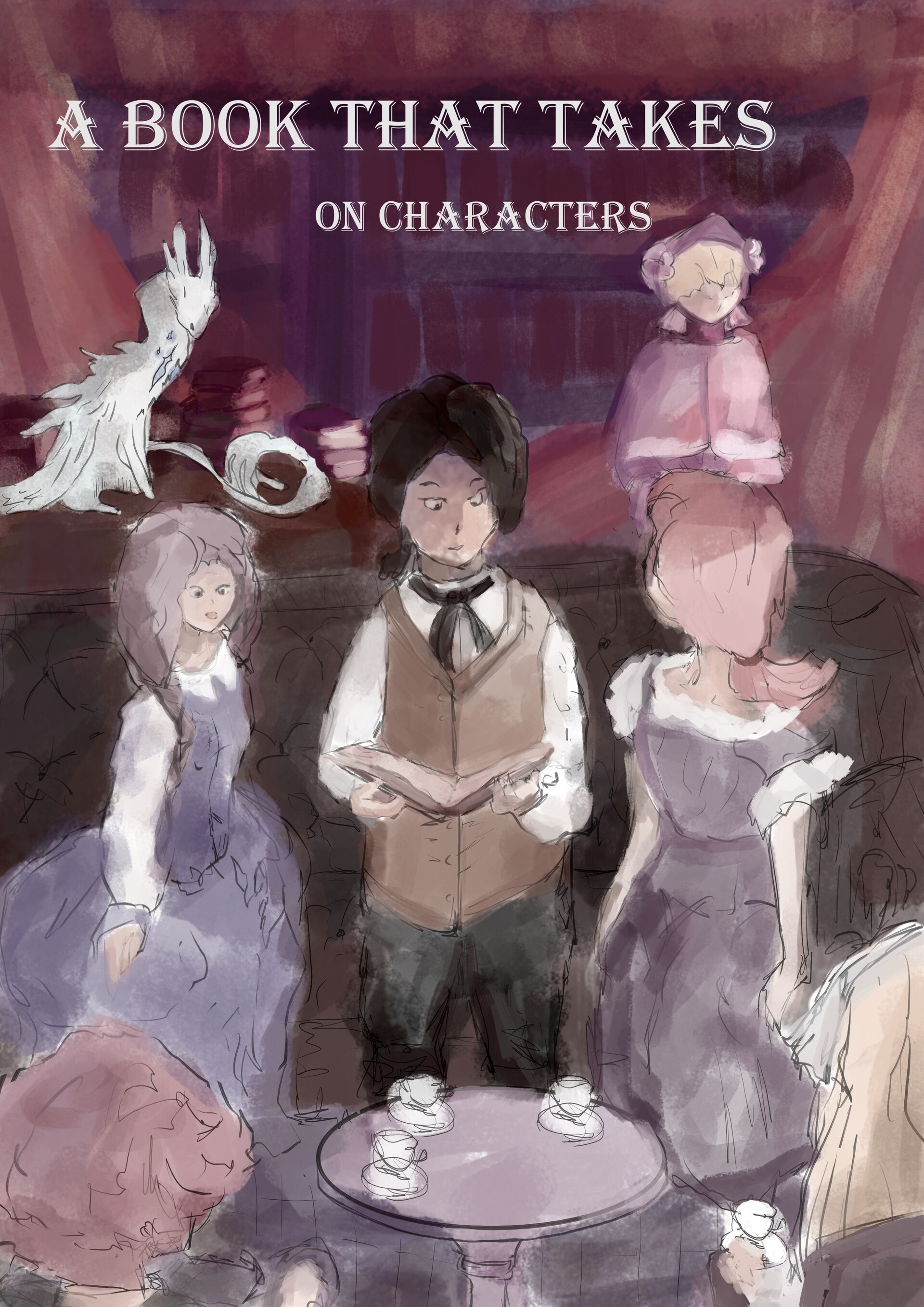 ArtStation - A book that takes on characters[illustration]