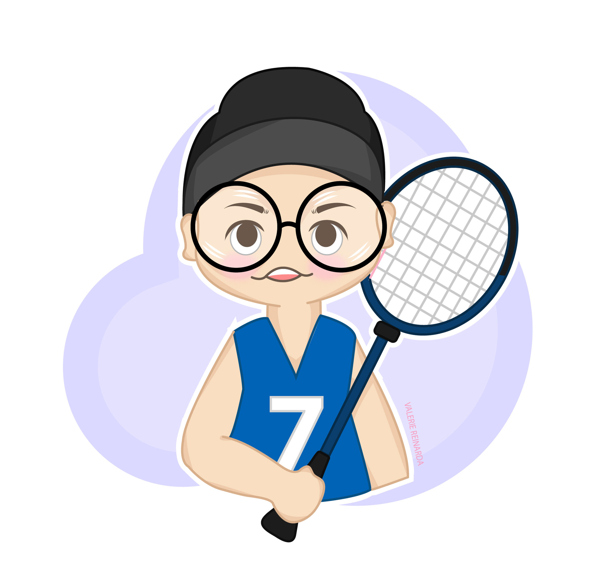 ArtStation - Valerie chibi Badminton