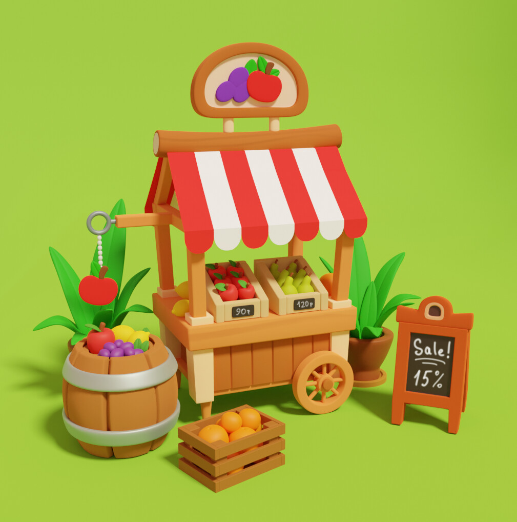 ArtStation - Fruit shop