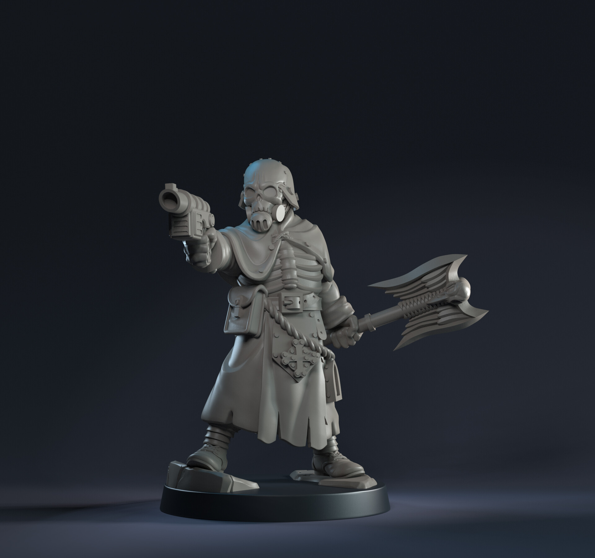 ArtStation - Grimguard Priest miniature