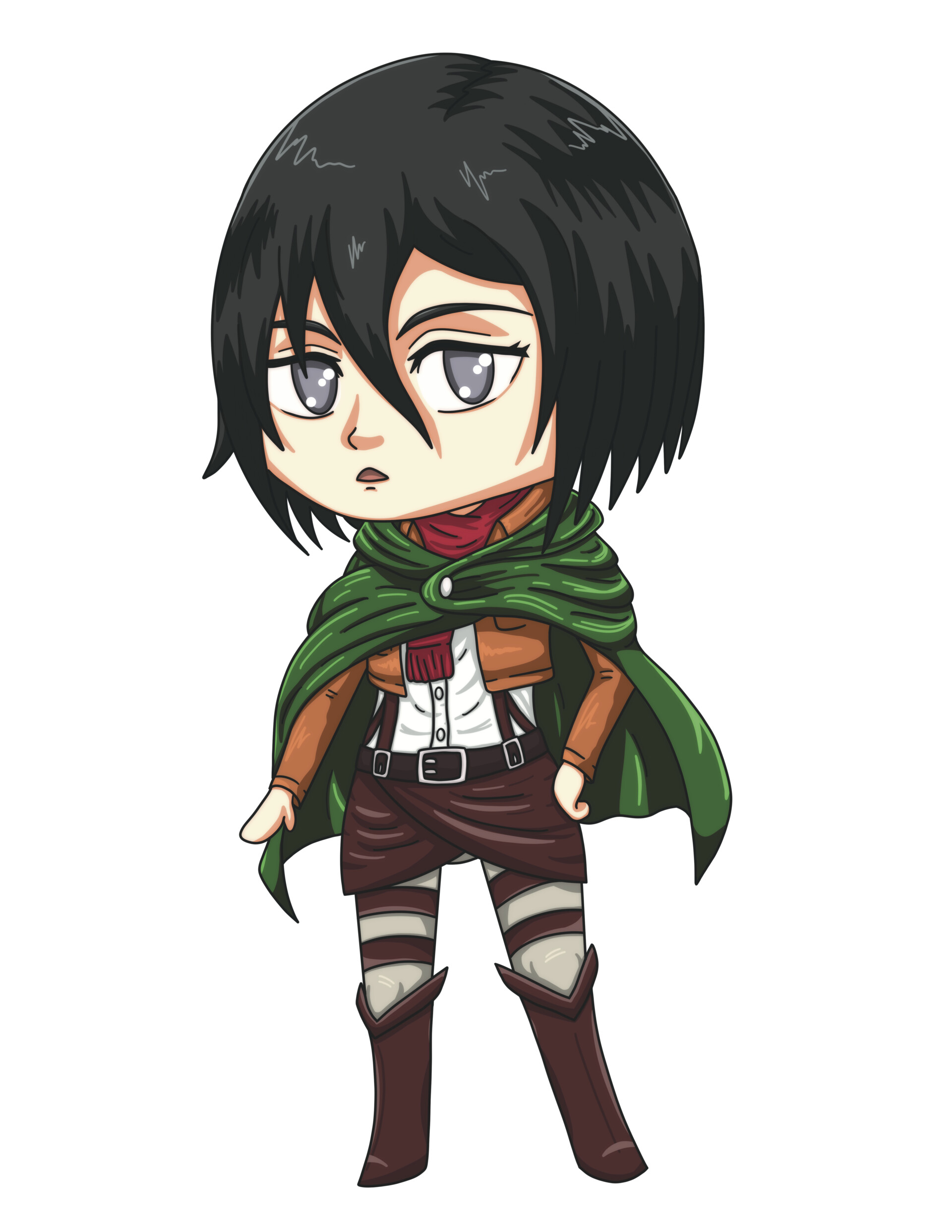 Attack On Titan Mikasa Chibi