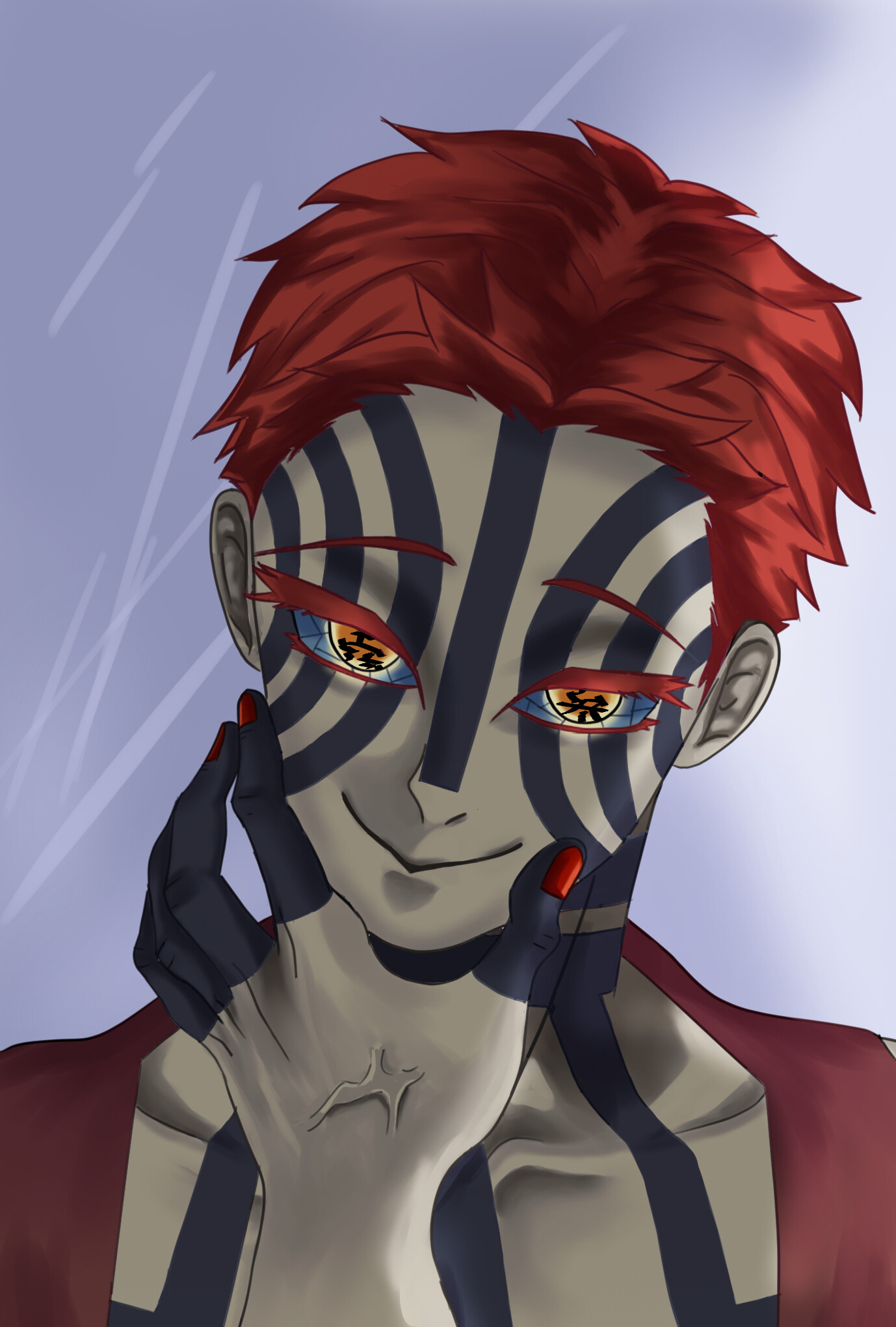 ArtStation - Akaza Demon Slayer