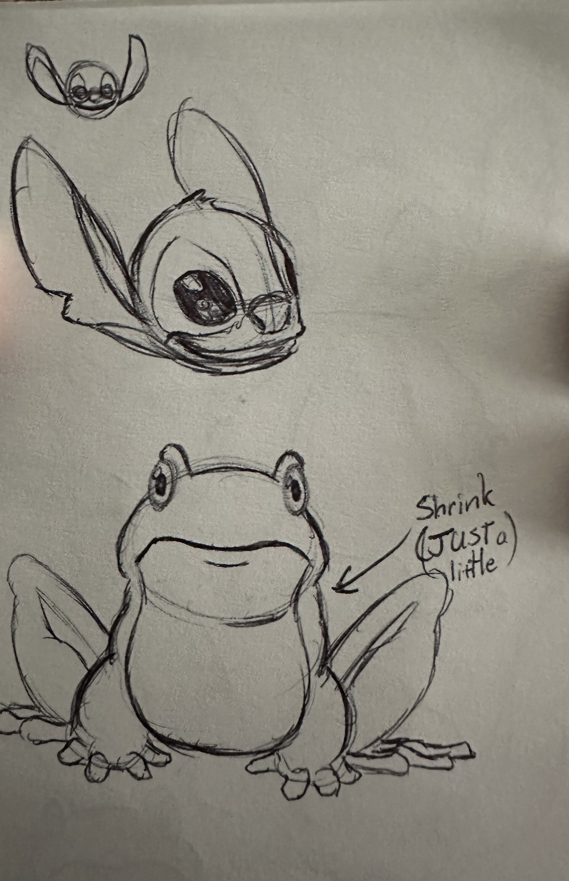 Disney Stitch And Frog Drawings