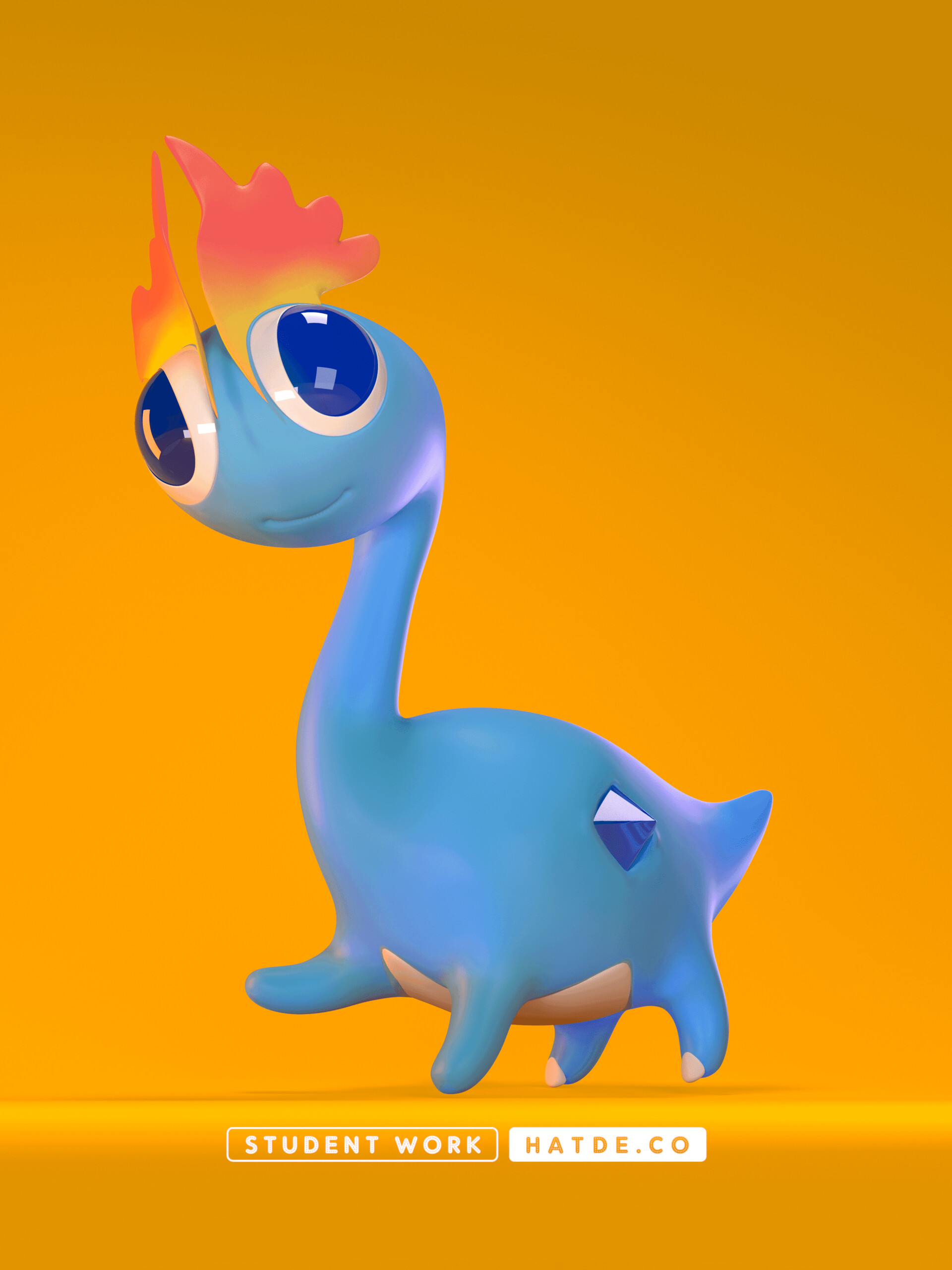ArtStation Amaura Pokemon Fan Art Student Work 2020