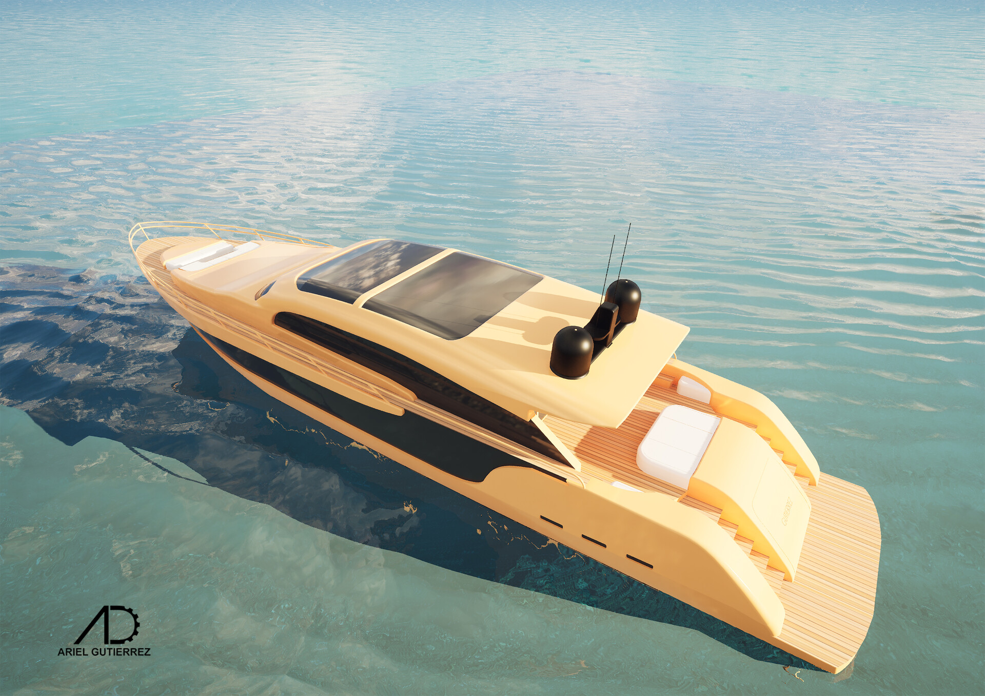 Ariel Gutierrez - GUTIERREZ 32M LUXURY SPORT YACHT (NEW RENDERS)