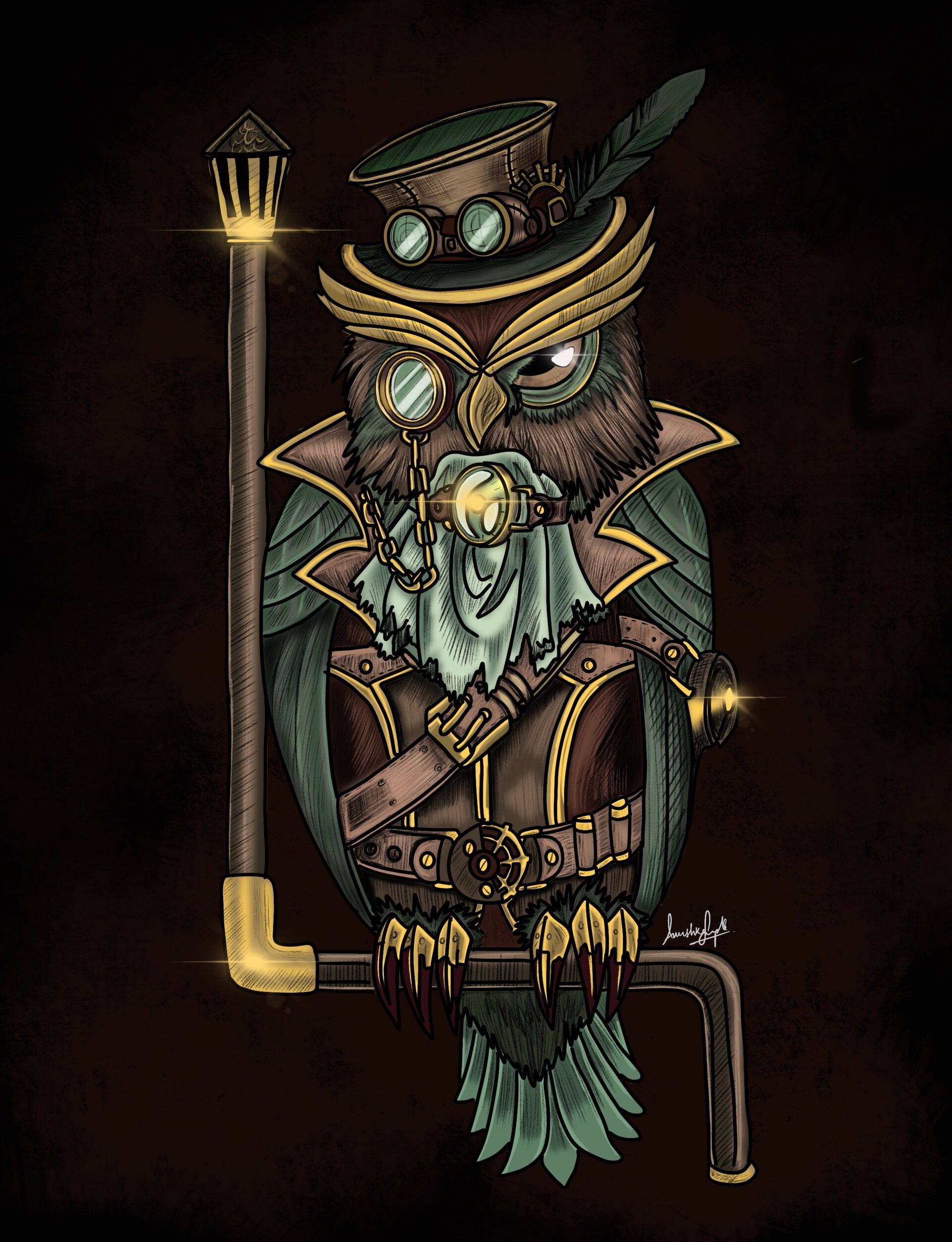 ArtStation - Detective owl