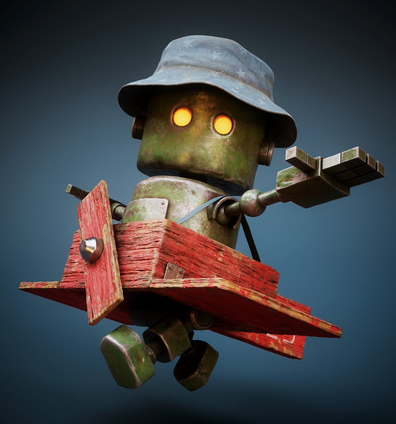 ArtStation - Scrap Robot - Nanite (UE5) and Low Poly