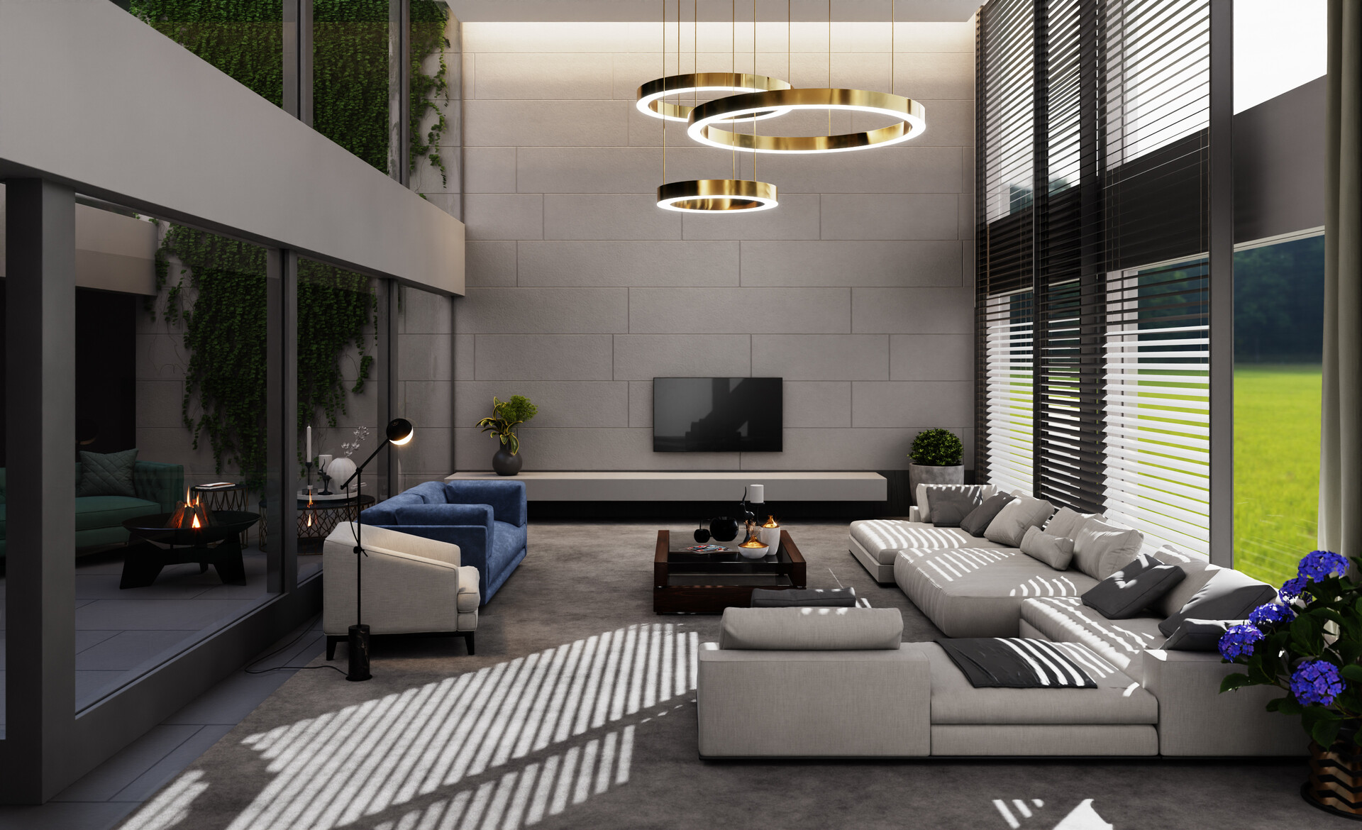 ArtStation - LUXURY LIVINGROOM INTERIOR VISUALIZATION - BLENDER - CYCLES