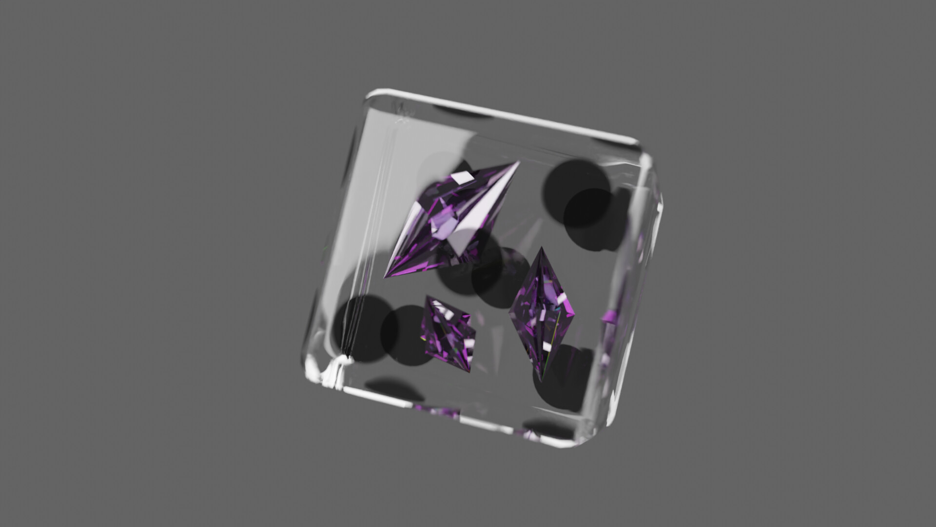 ArtStation - A transparent dice