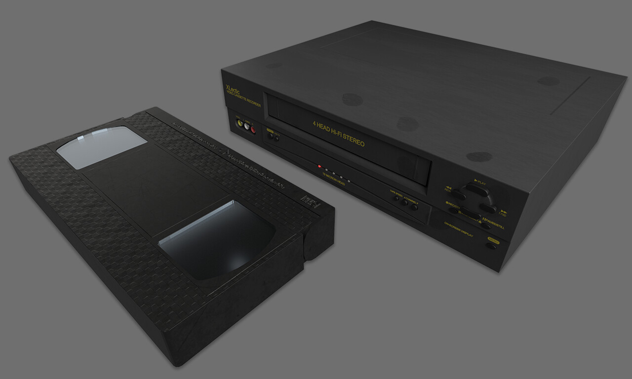 ArtStation - VHS Player with VHS Tape