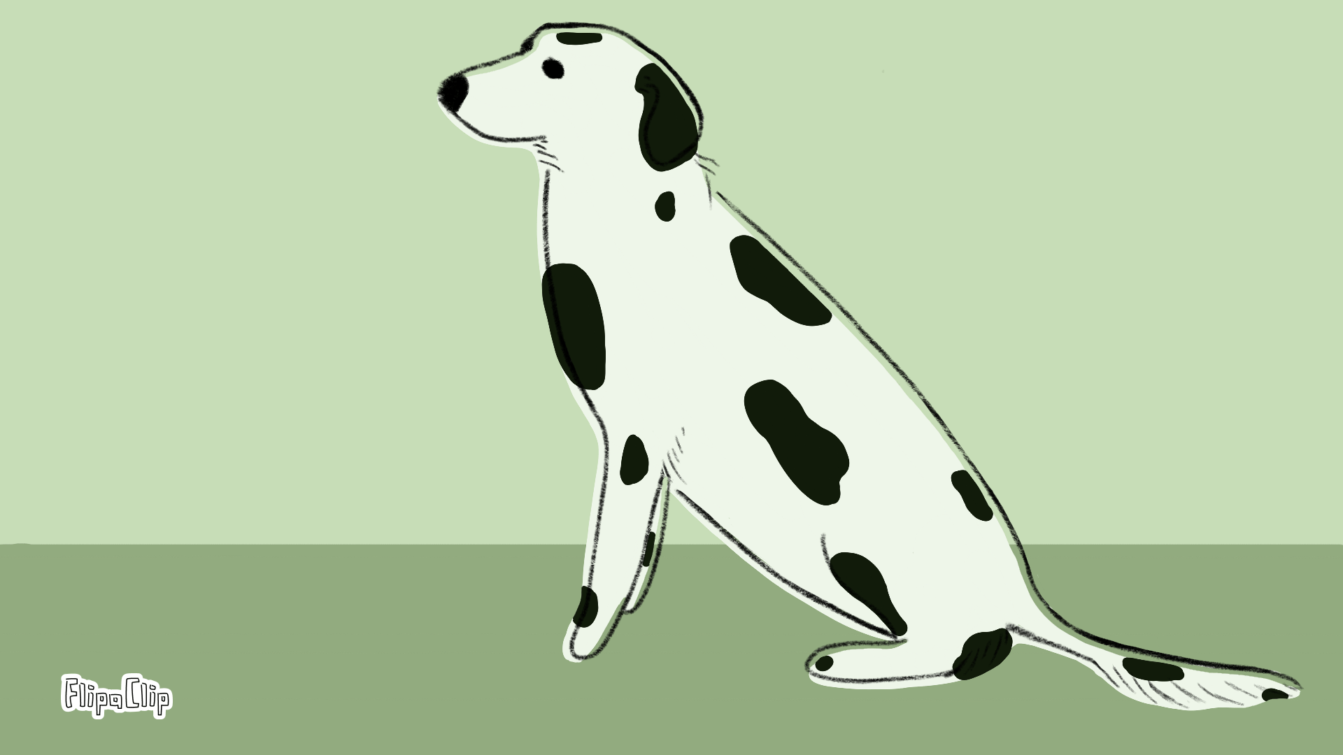 animated running dog