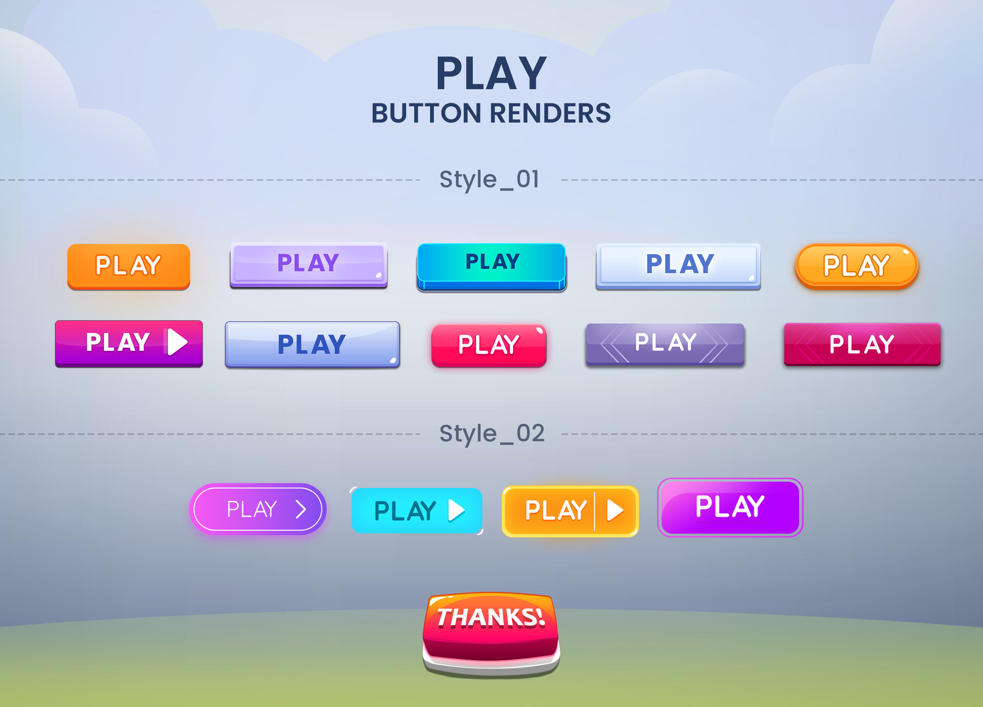 ArtStation - Game UI Buttons