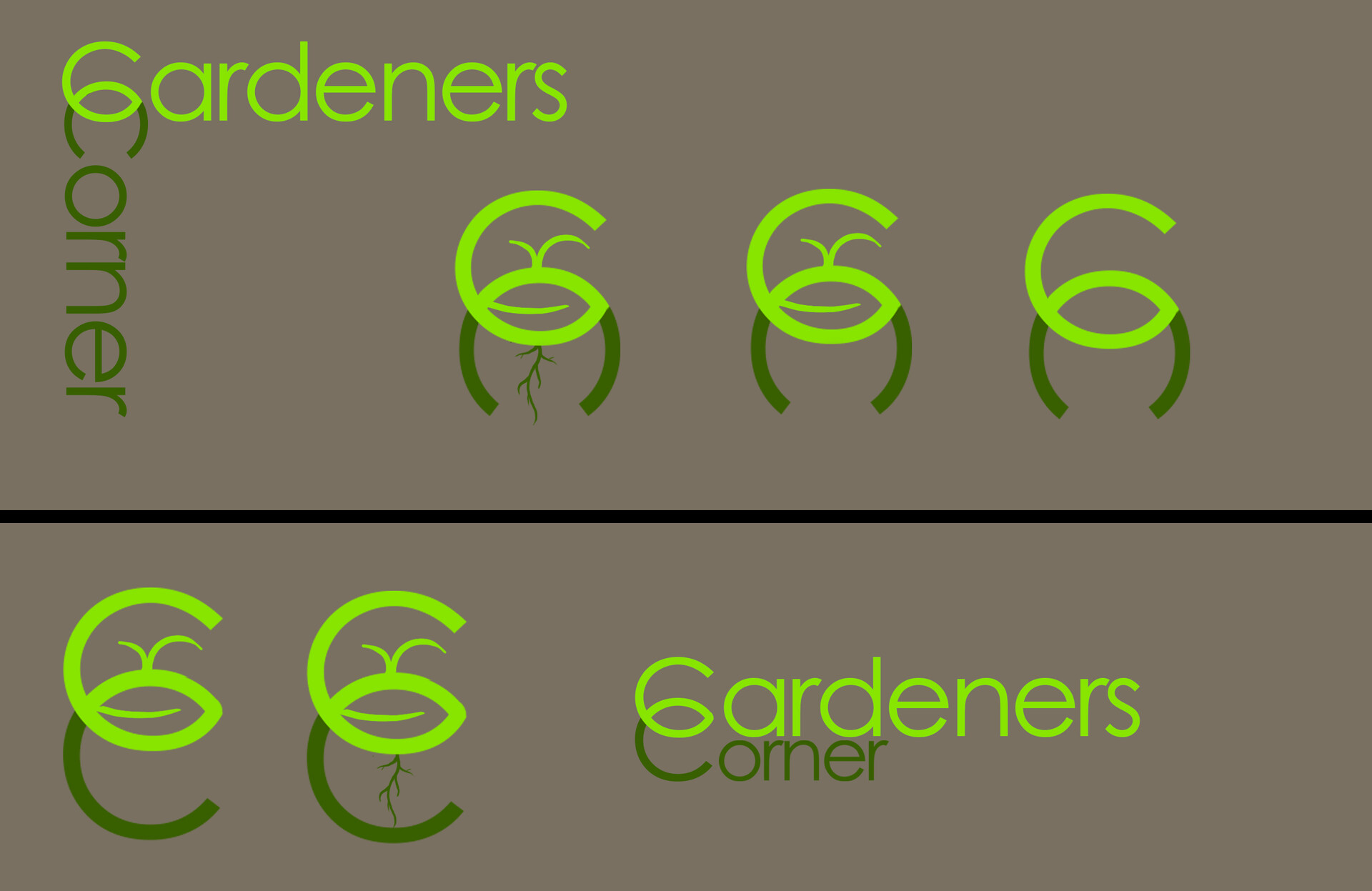 ArtStation - Gardener's Corner Logo Examples