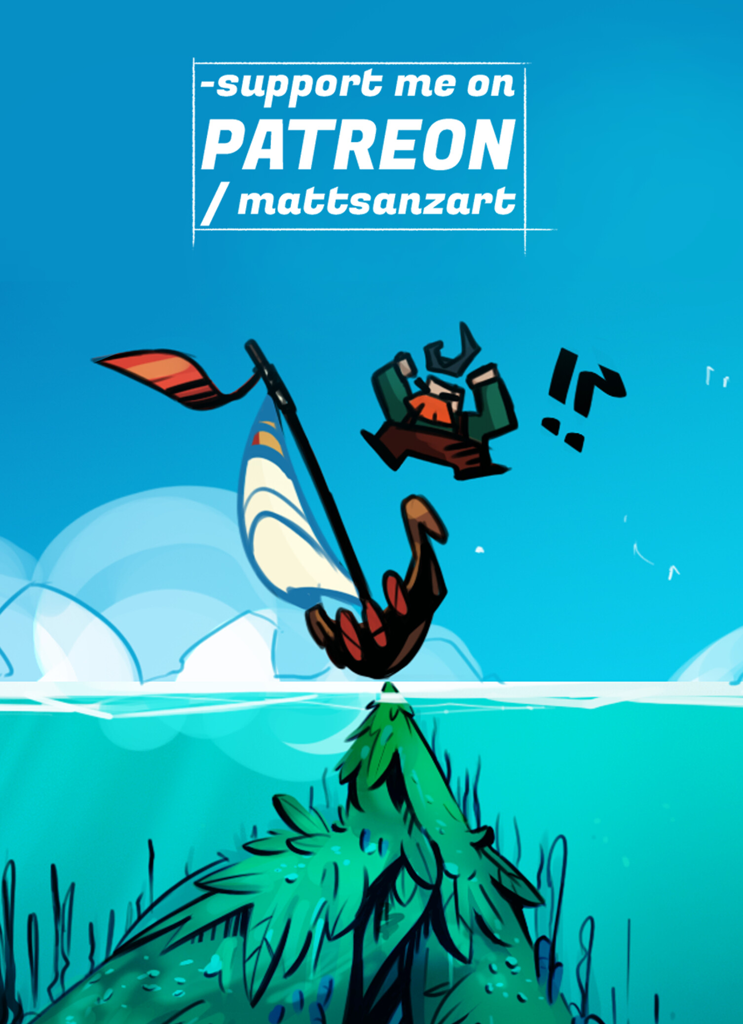 Matt Sanz - Awkward Viking Crash!