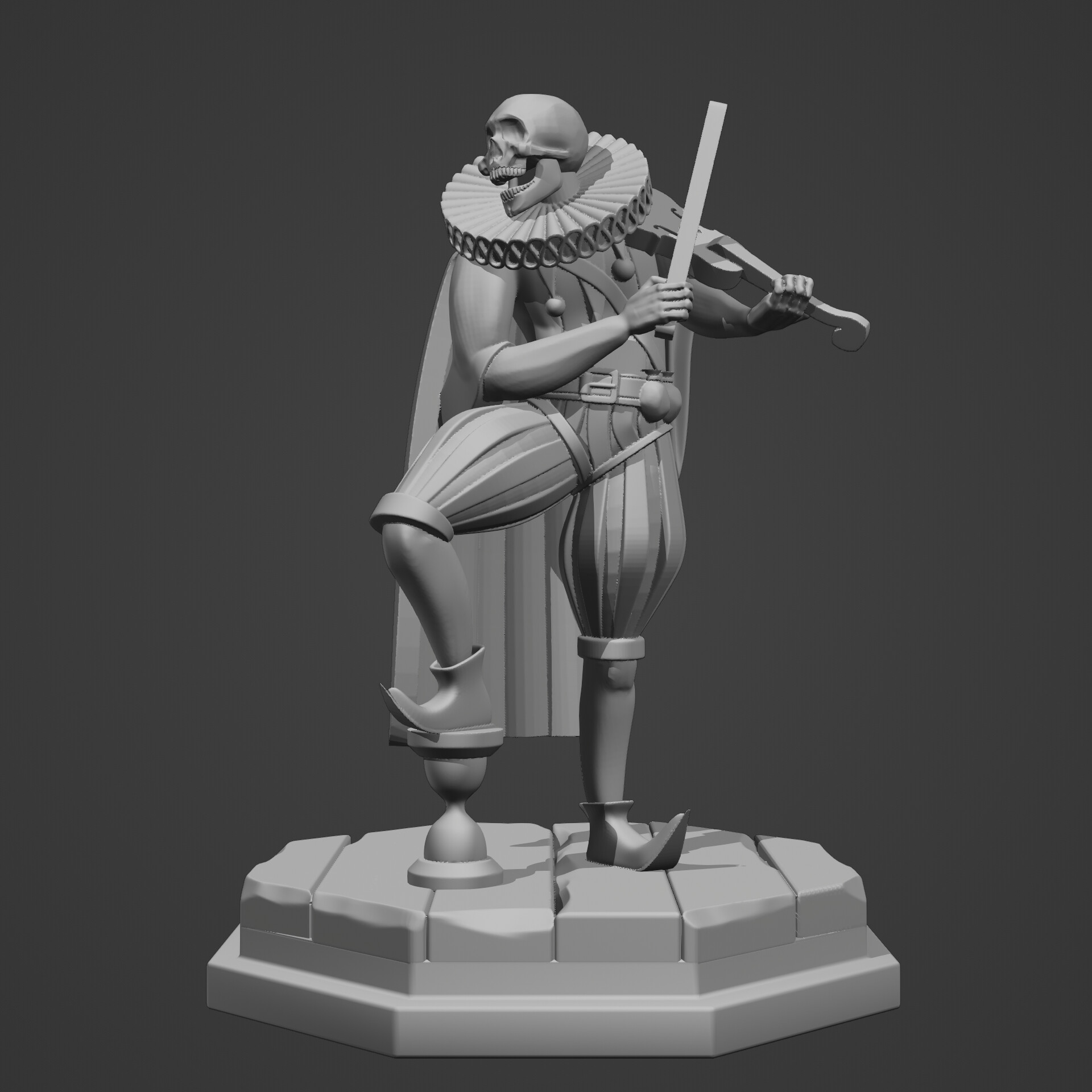 ArtStation - Death Playing The Fiddle Character Sculpt and Print