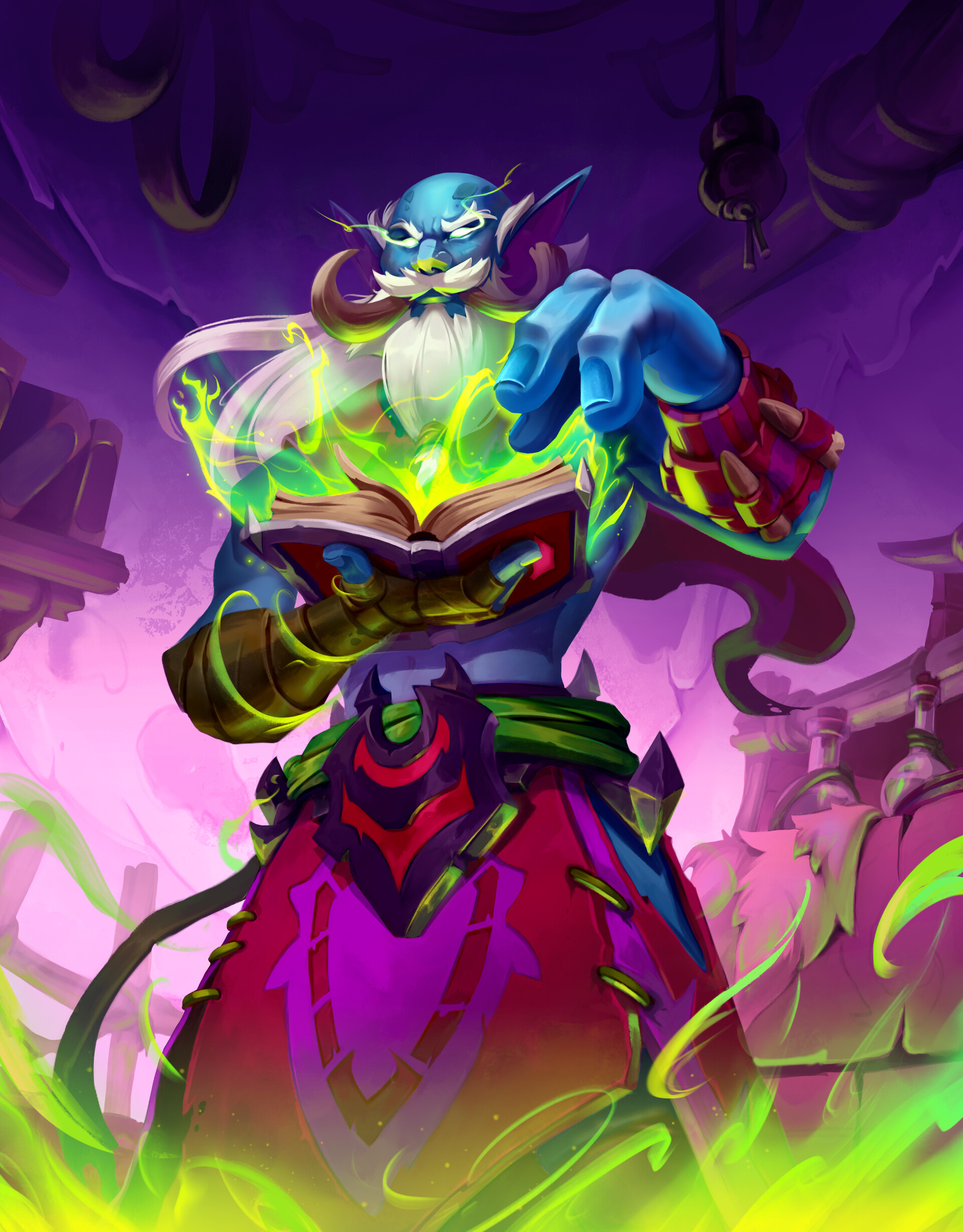 ArtStation - Ice Troll Sorcerer | Hearthstone FanArt