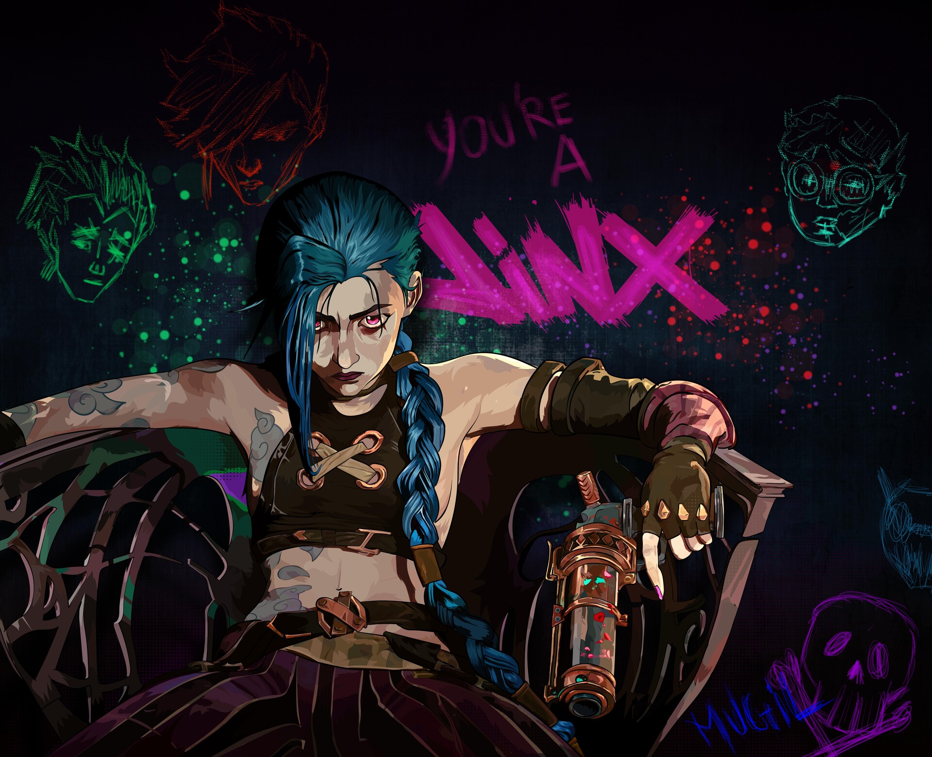 ArtStation - Jinx(arcane) fanart-Vector