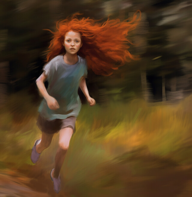 ArtStation - Wild Girl Running