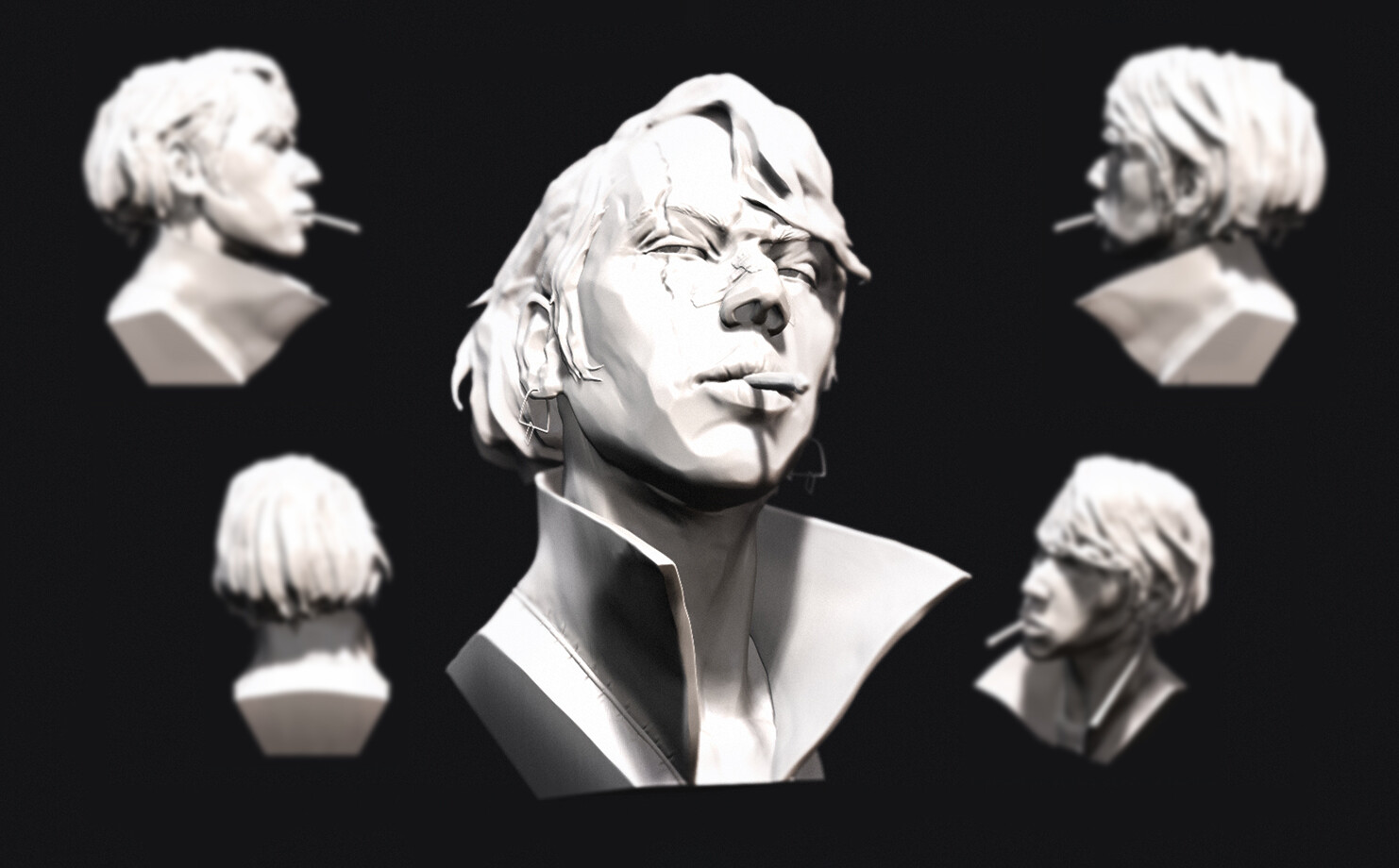 ArtStation - Dishonored portrait sculpt 1