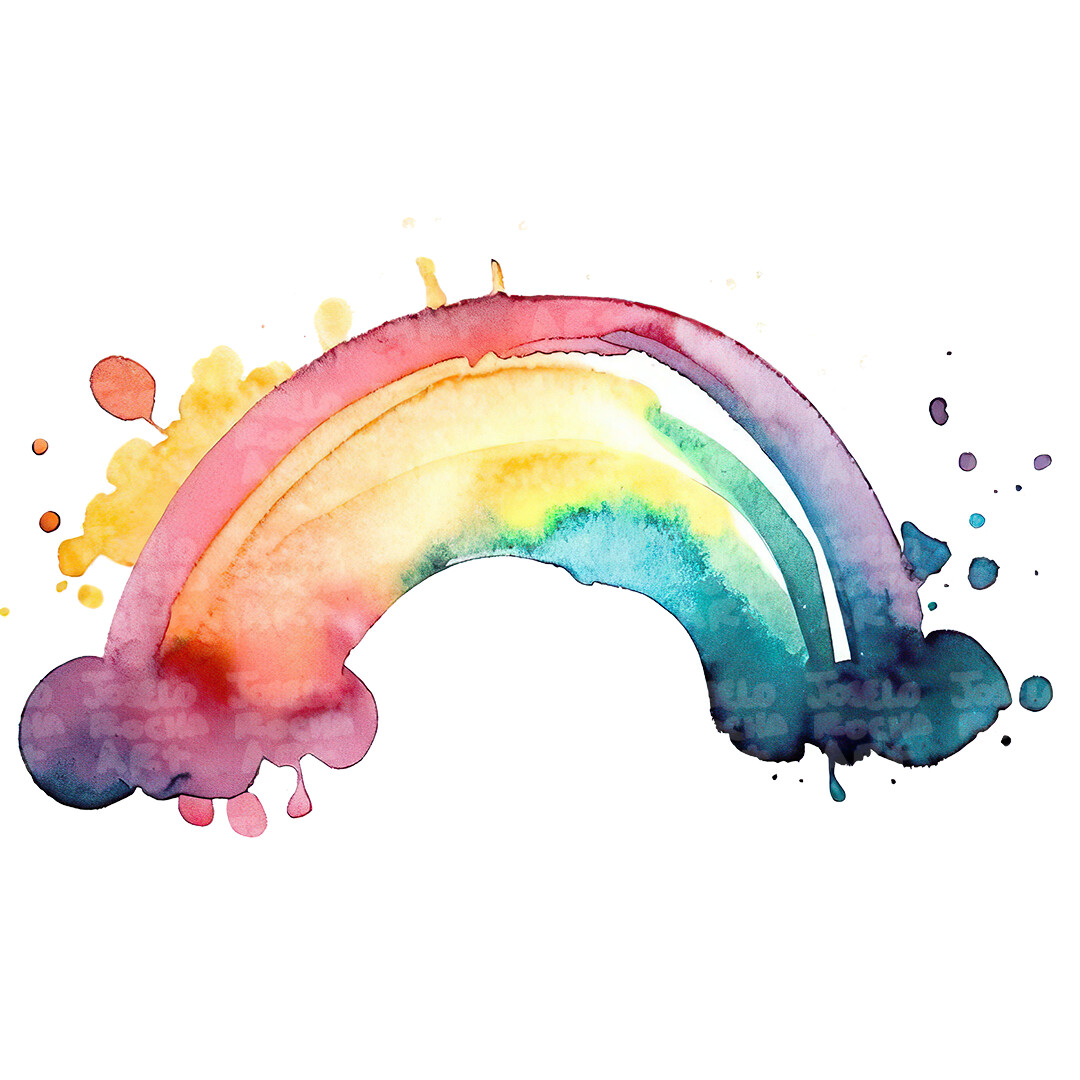 ArtStation - Watercolor Rainbow Splash