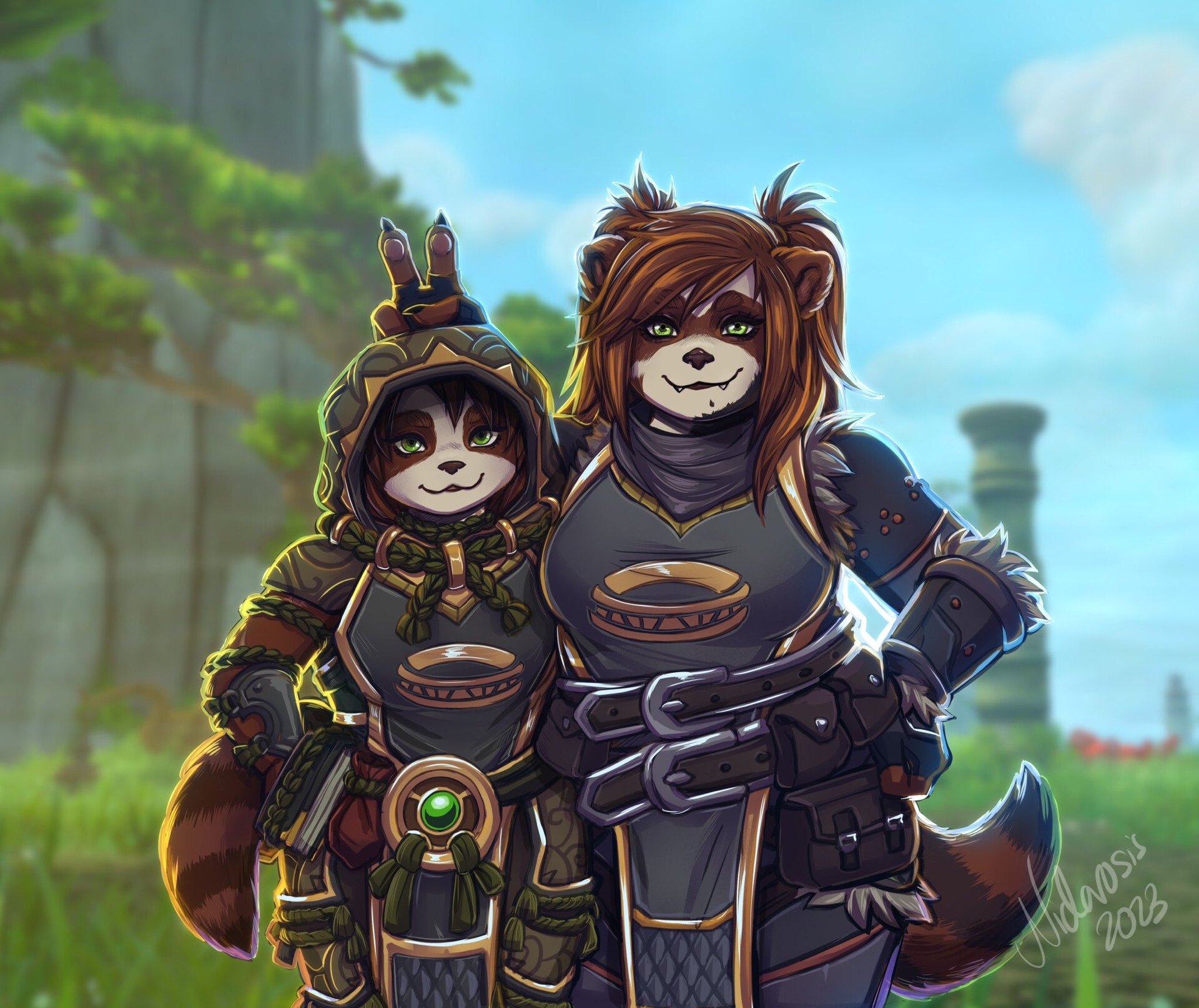 ArtStation - Pandaren sisters