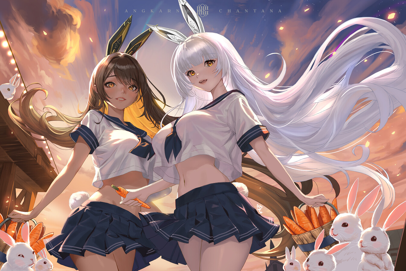 ArtStation - Nikke: Noir and Blanc Back to school