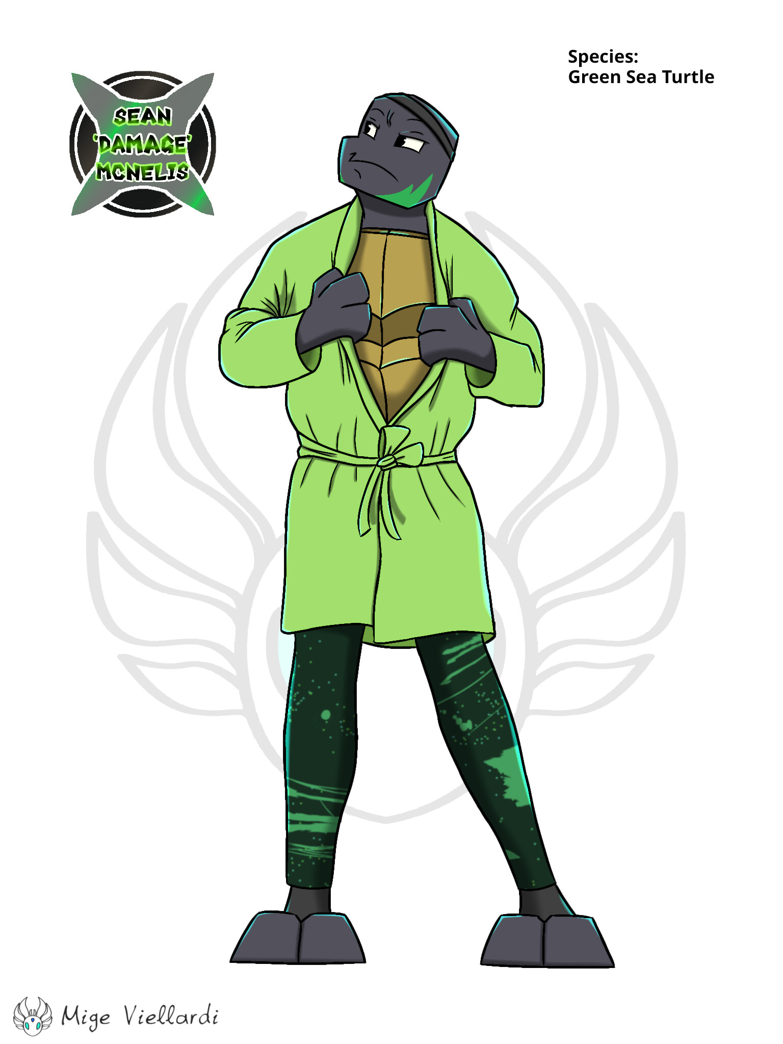 Mige Viellardi - Commission from UWA Elite Wrestling Company