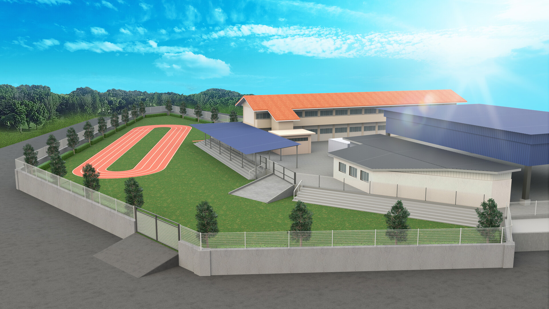 ArtStation - Primary School Sport Ground