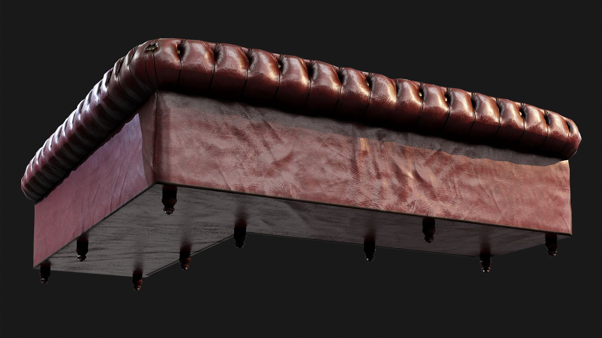RETOPO STUDIOS - Leather Sofa - Game ready props