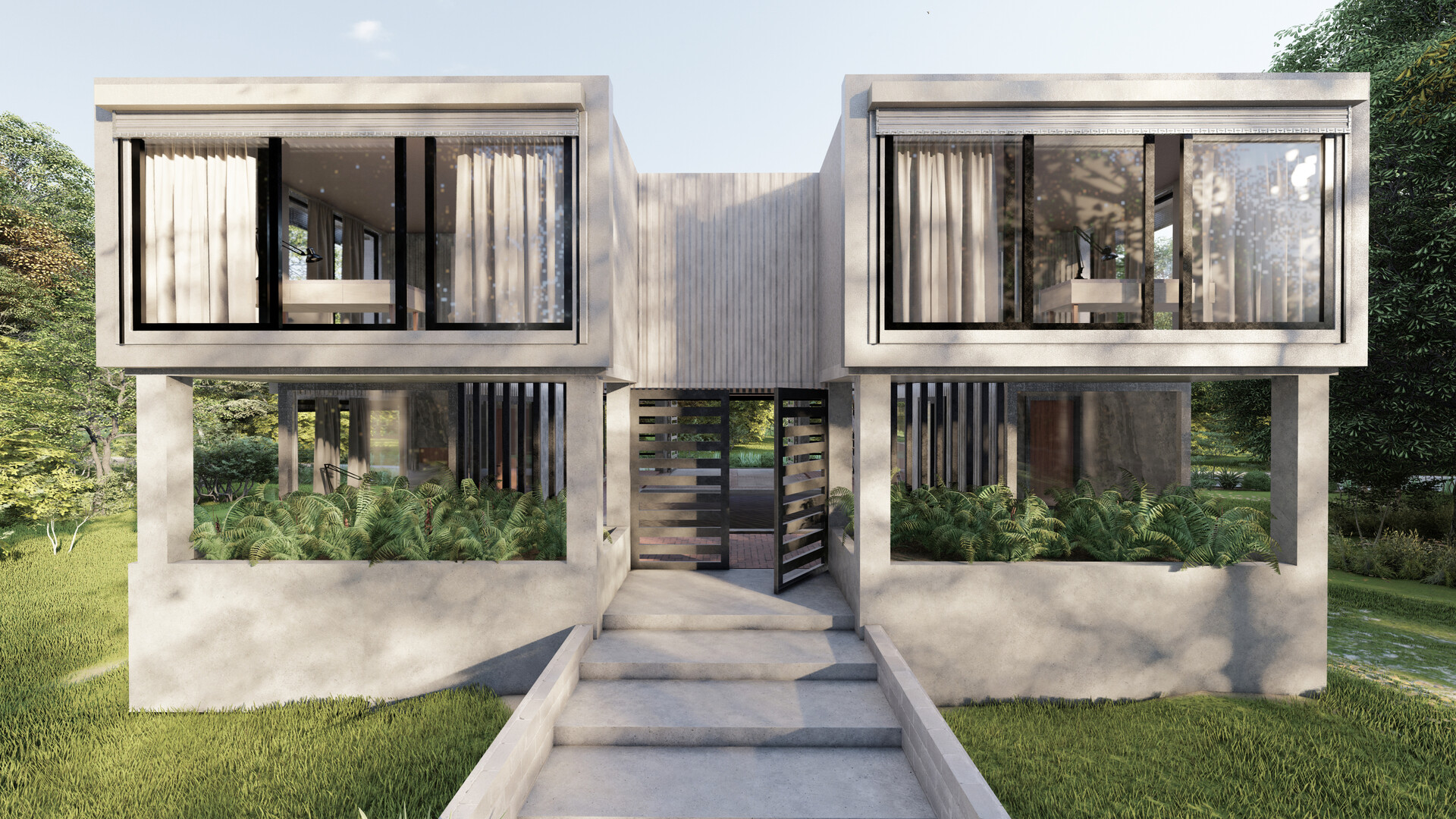 supun rathnayake - Two-story container house built from five 40 ft ...