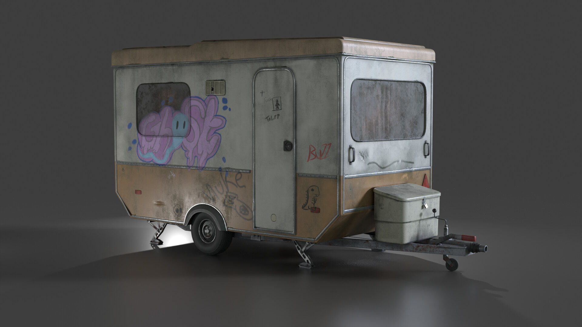 ArtStation - Derelict Caravan