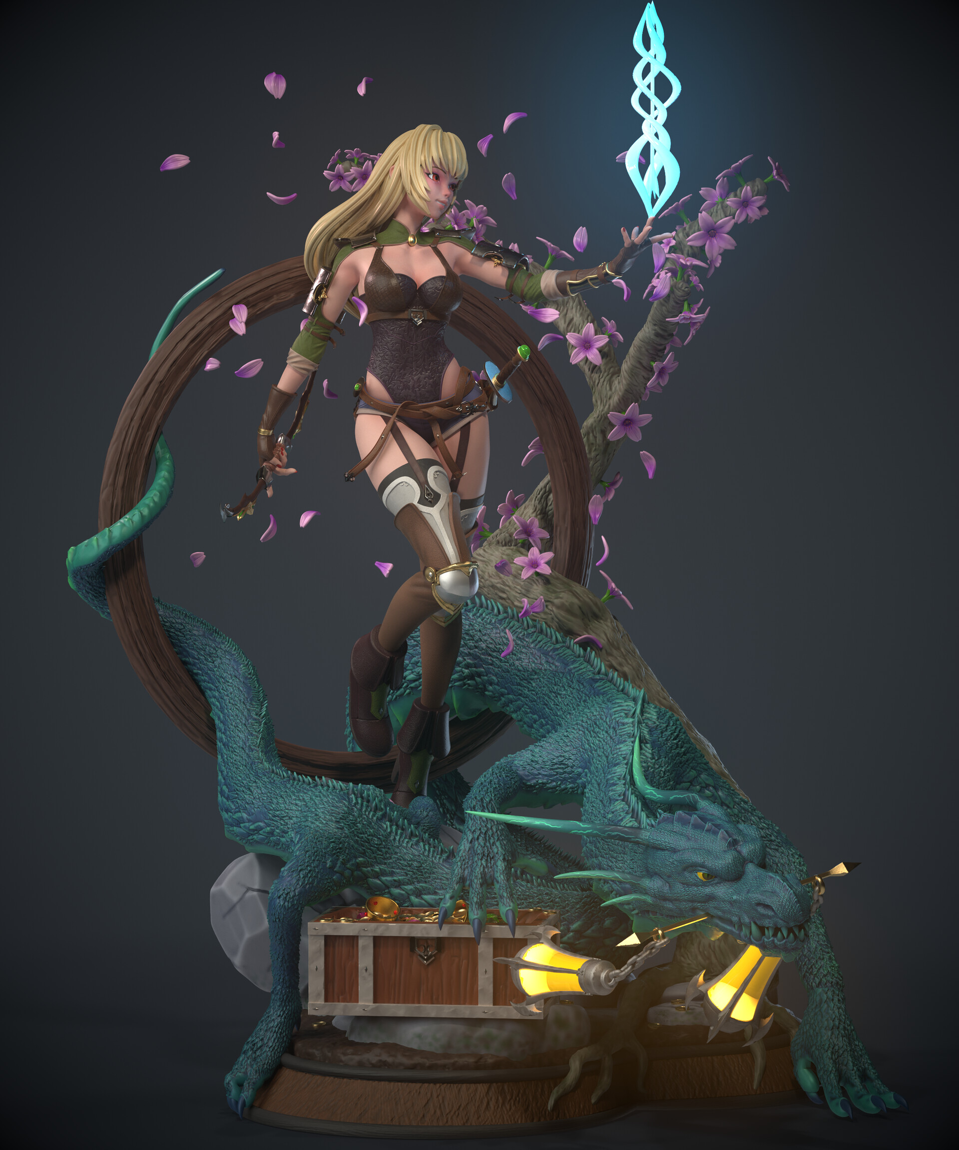 ArtStation - ARCHER GIRL LIBEL MASTER 3D PRINT