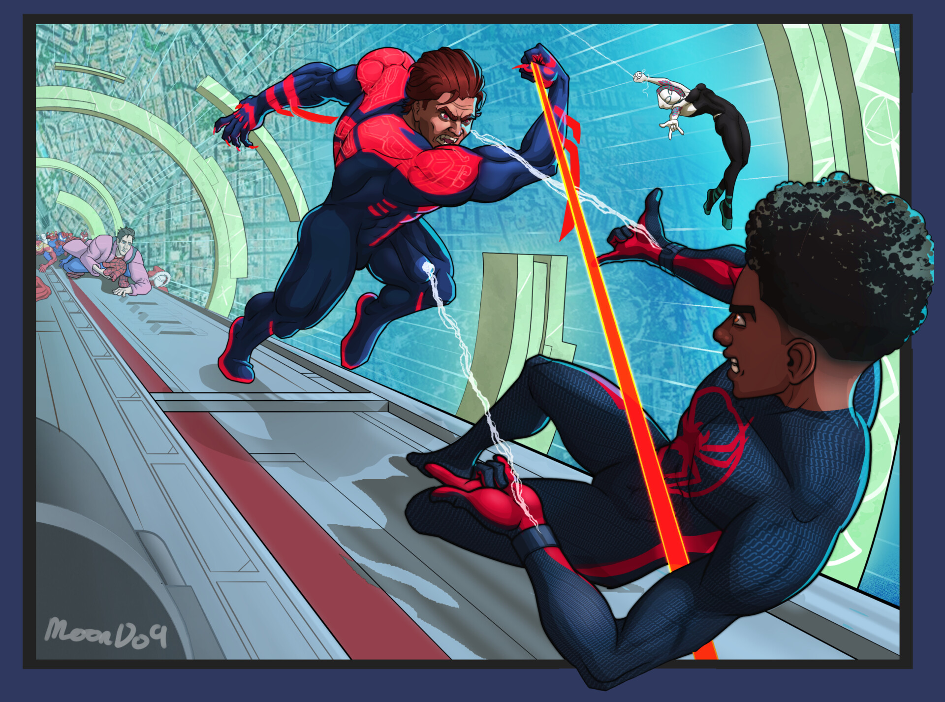 ArtStation - Spiderman: Across the spiderverse fanart [oc]