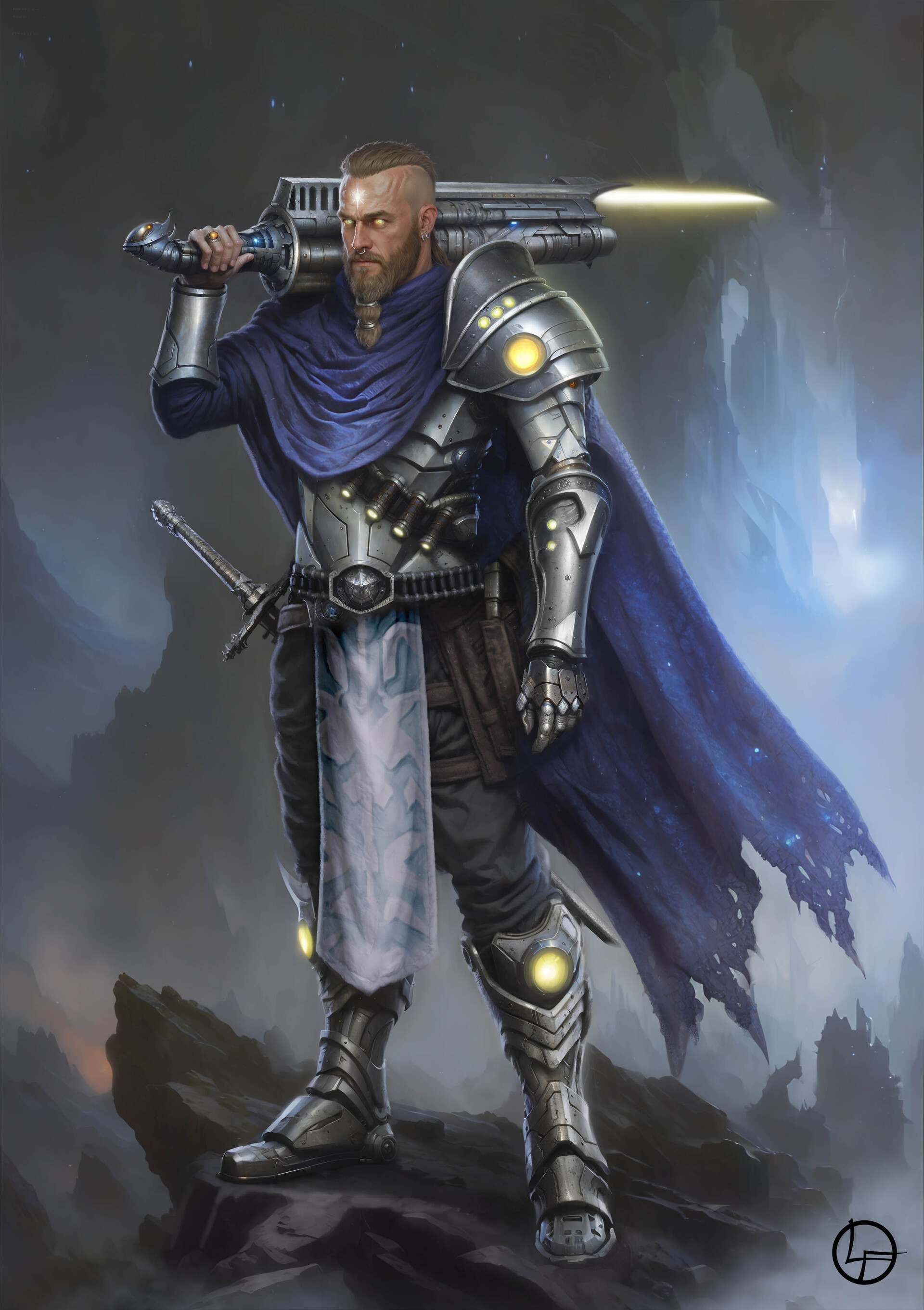 ArtStation - Alid, space guardian