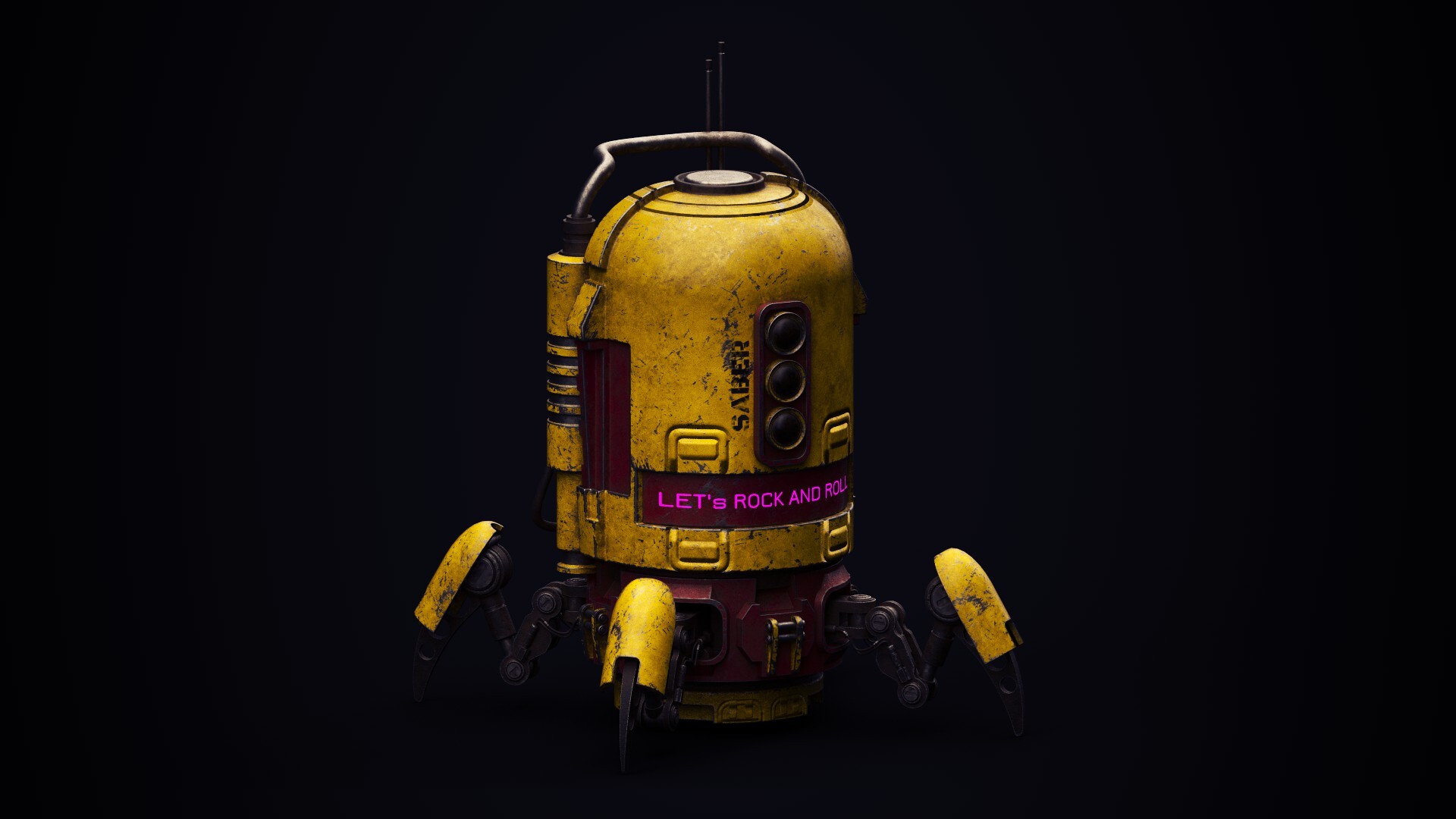 ArtStation - Spiderbot (Only texturing)