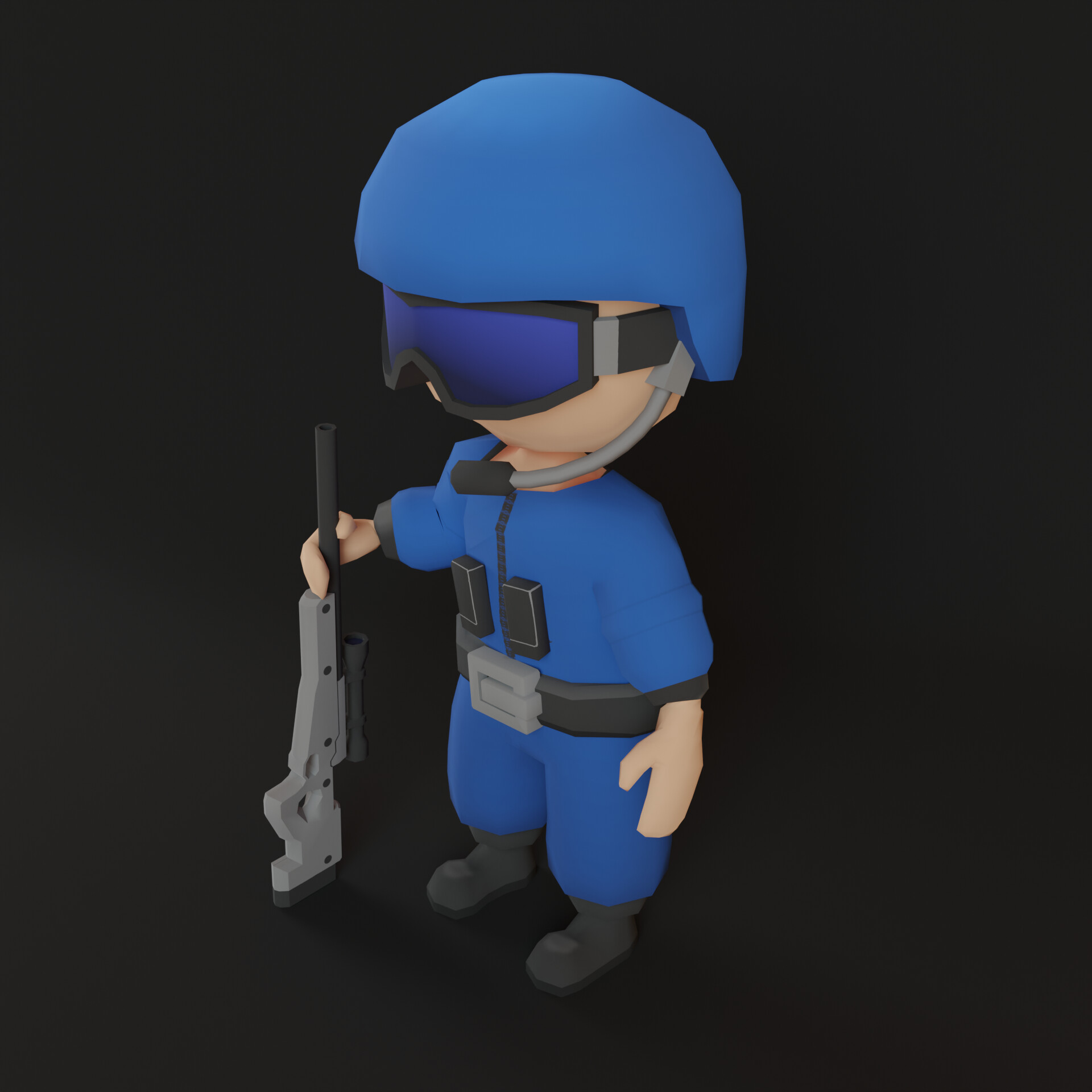 ArtStation - Chibi Low poly Character