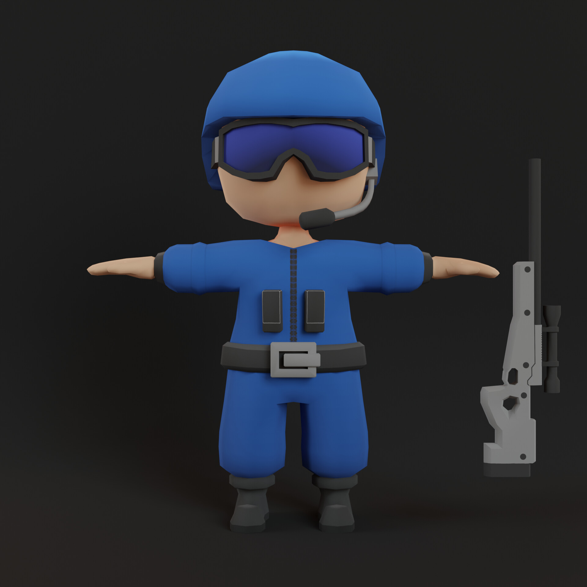 Anton Moiseev - Chibi Low poly Character