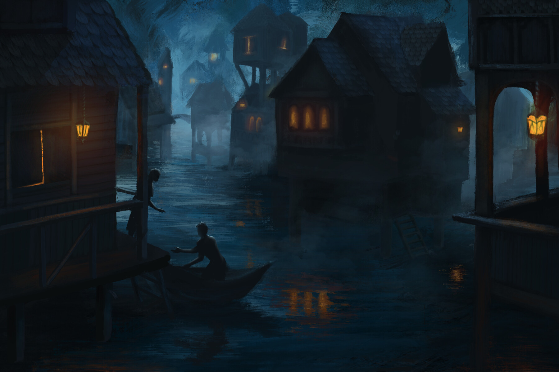 ArtStation - Lake Town