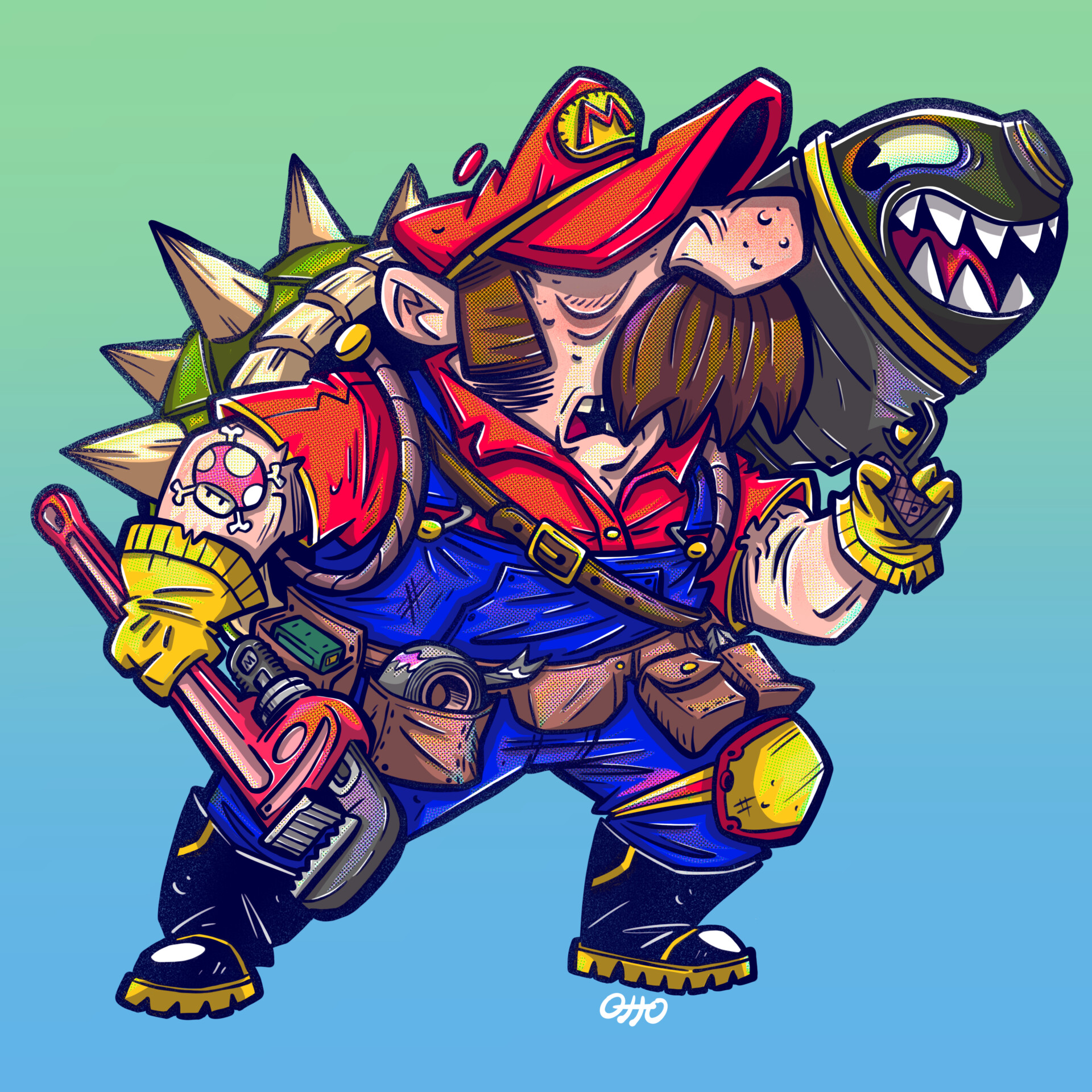 ArtStation - Old Mario