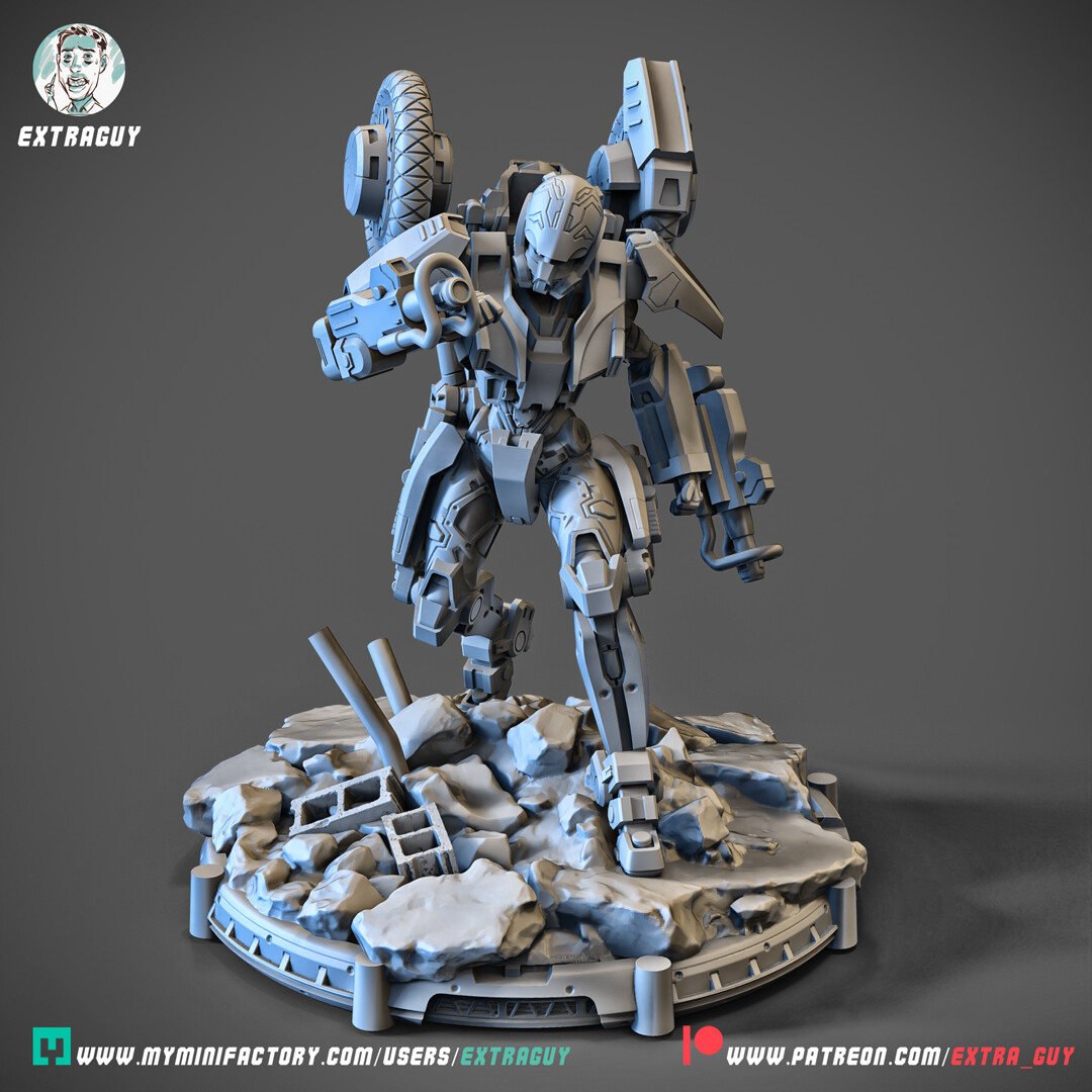 ArtStation - Mospeada Cyclone Breaker for 3dprint 100-32mm
