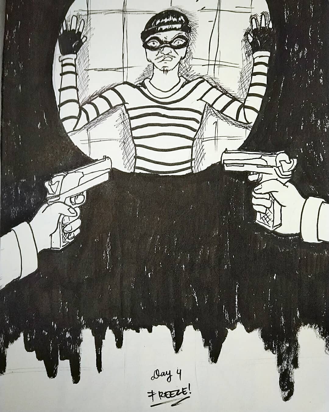 Mesfin Diosina - Ink - Inktober 2019