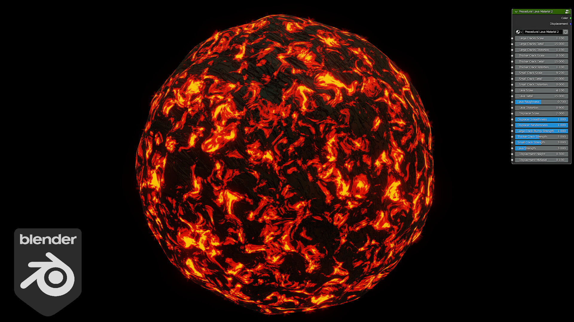 ArtStation - Procedural Lava Material 2
