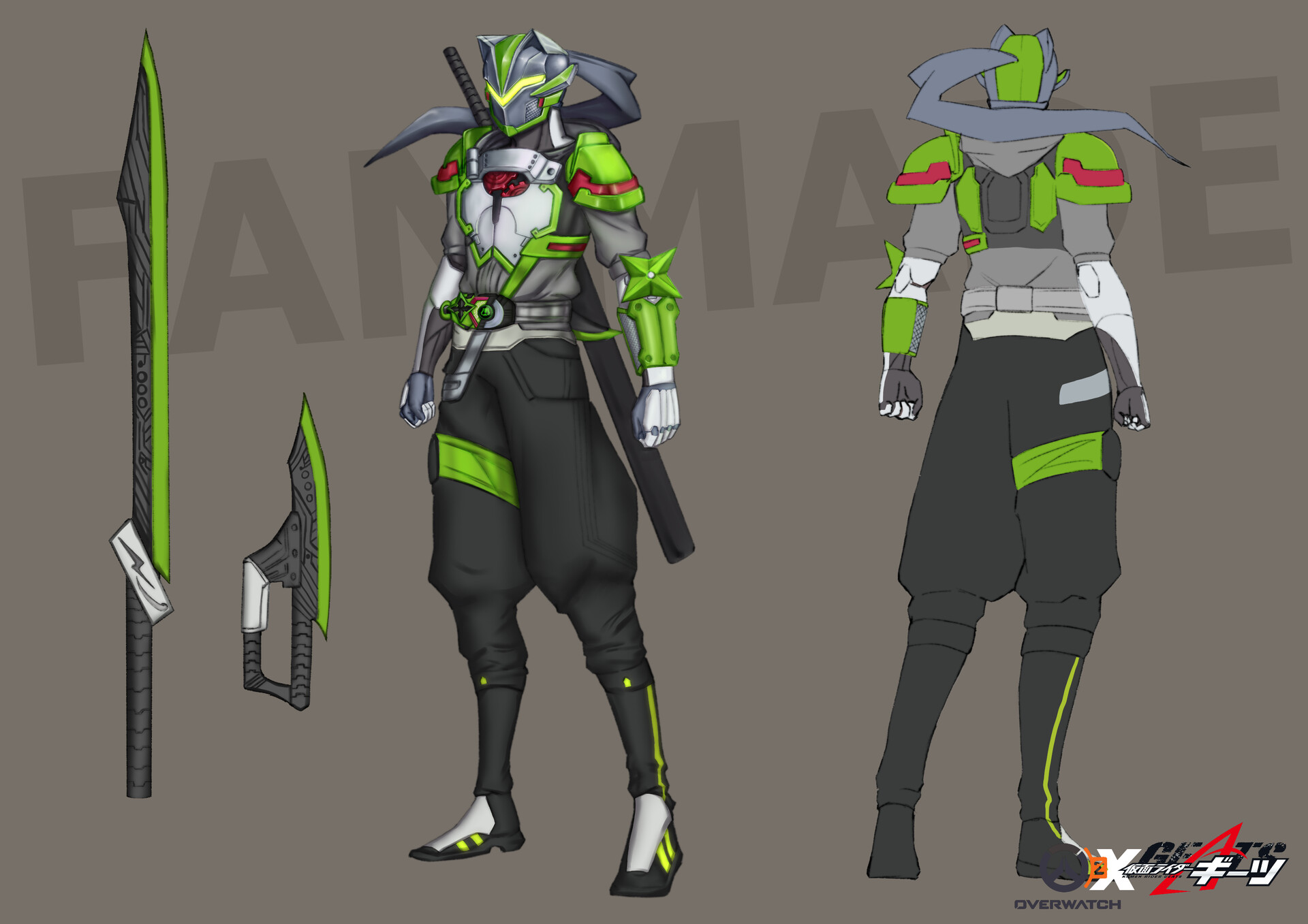 Janaza - Overwatch 2 x Kamen rider Geats