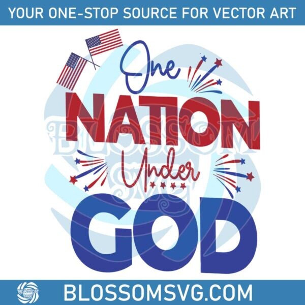 ArtStation - One Nation Under God Freedom Day SVG Graphic Design Files